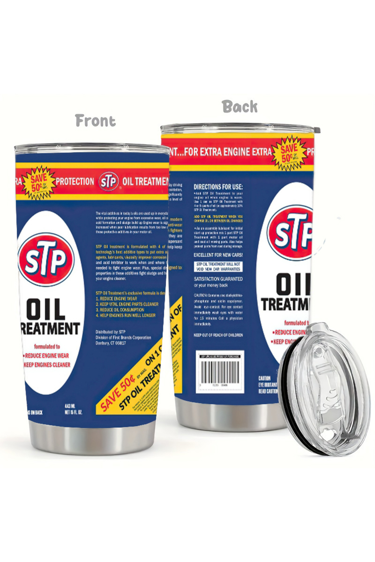 Choice 501-600ml DEEP BLUE 20Oz Engine Oil Filter Stainless Steel ...