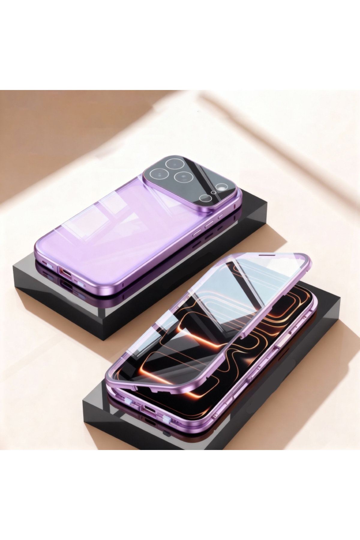 Choice iPhone17 Pro Max Purple 360 ° Full Protection Metal Magnetic ...