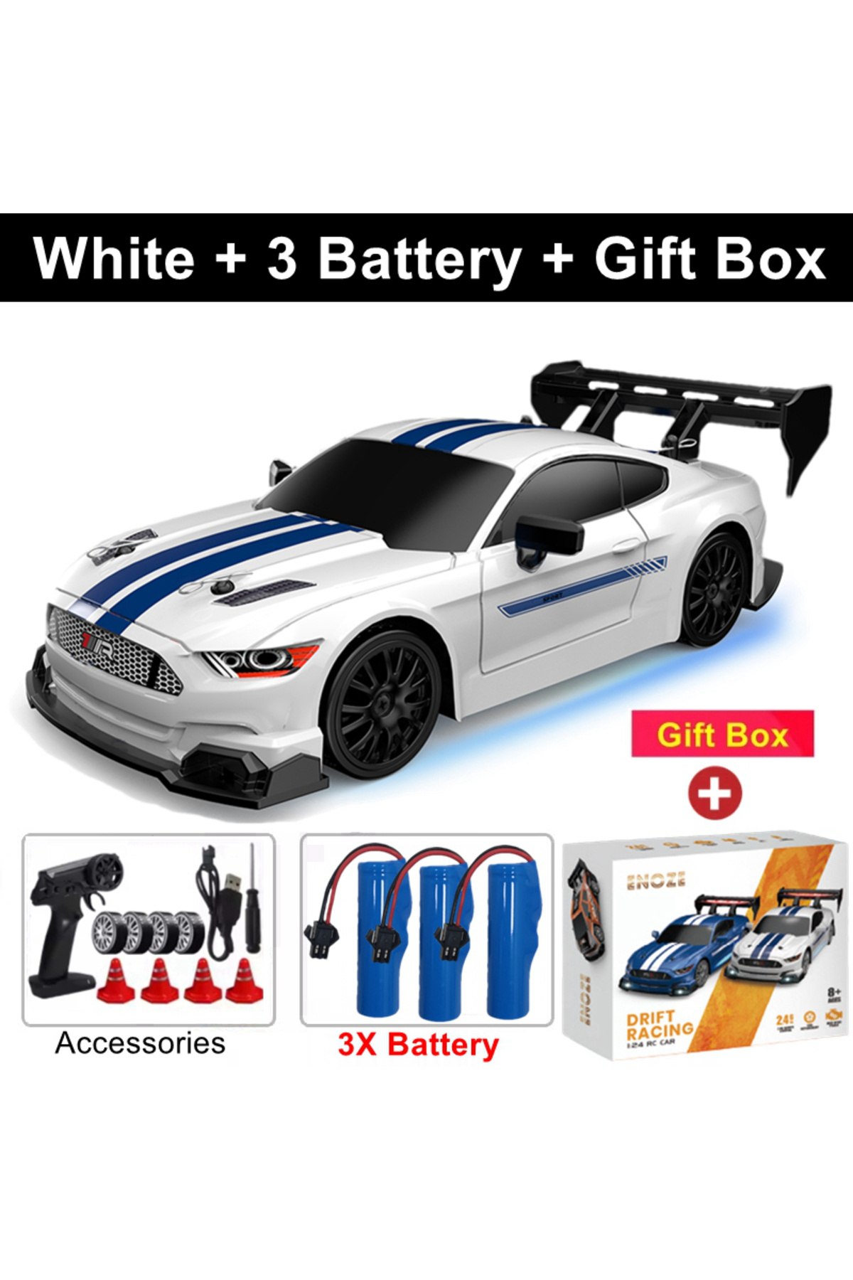 Choice سيارة GTRPRO البيضاء 3B Box 4WD RC Drift Car التي تعمل بجهاز ...