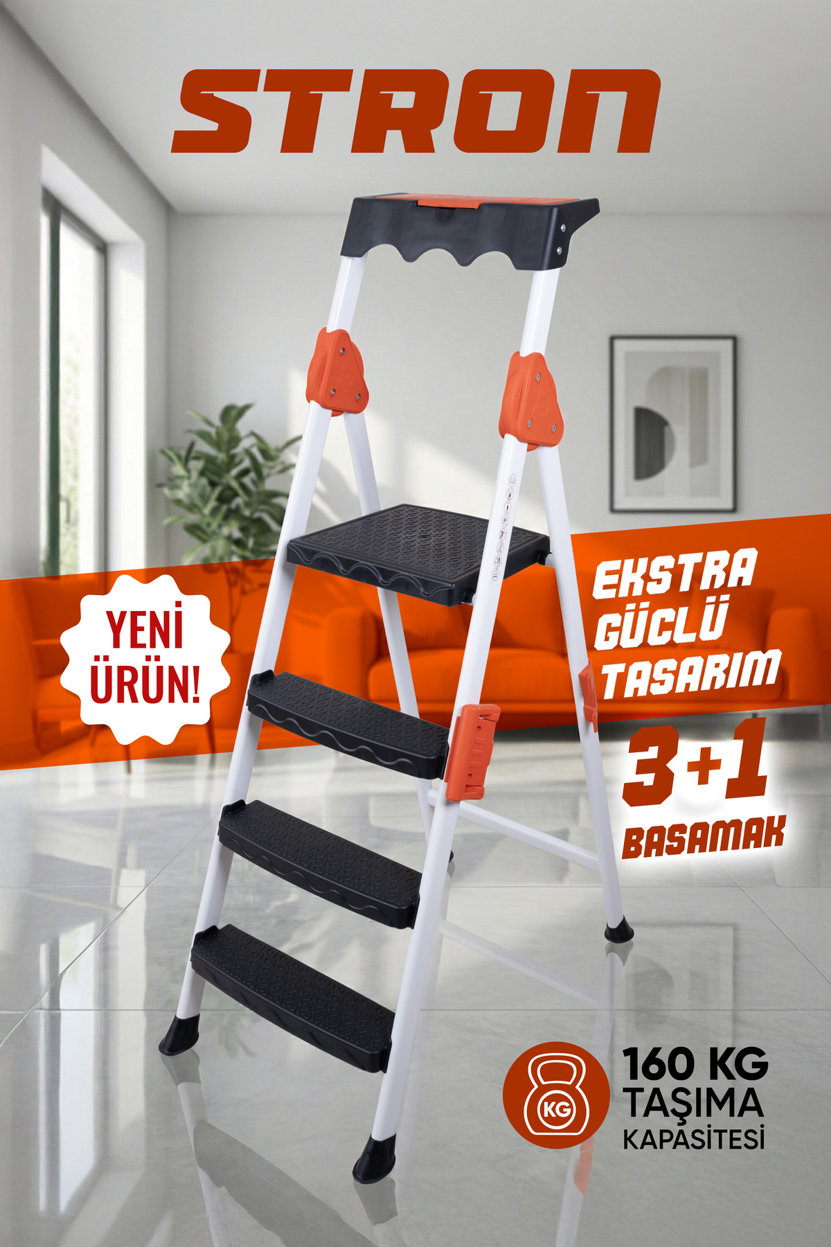 Fiesta Stron 3+1 EXTRA GÜÇLÜ ÖZEL TASARIM Geniş Basamaklı Merdiven ...