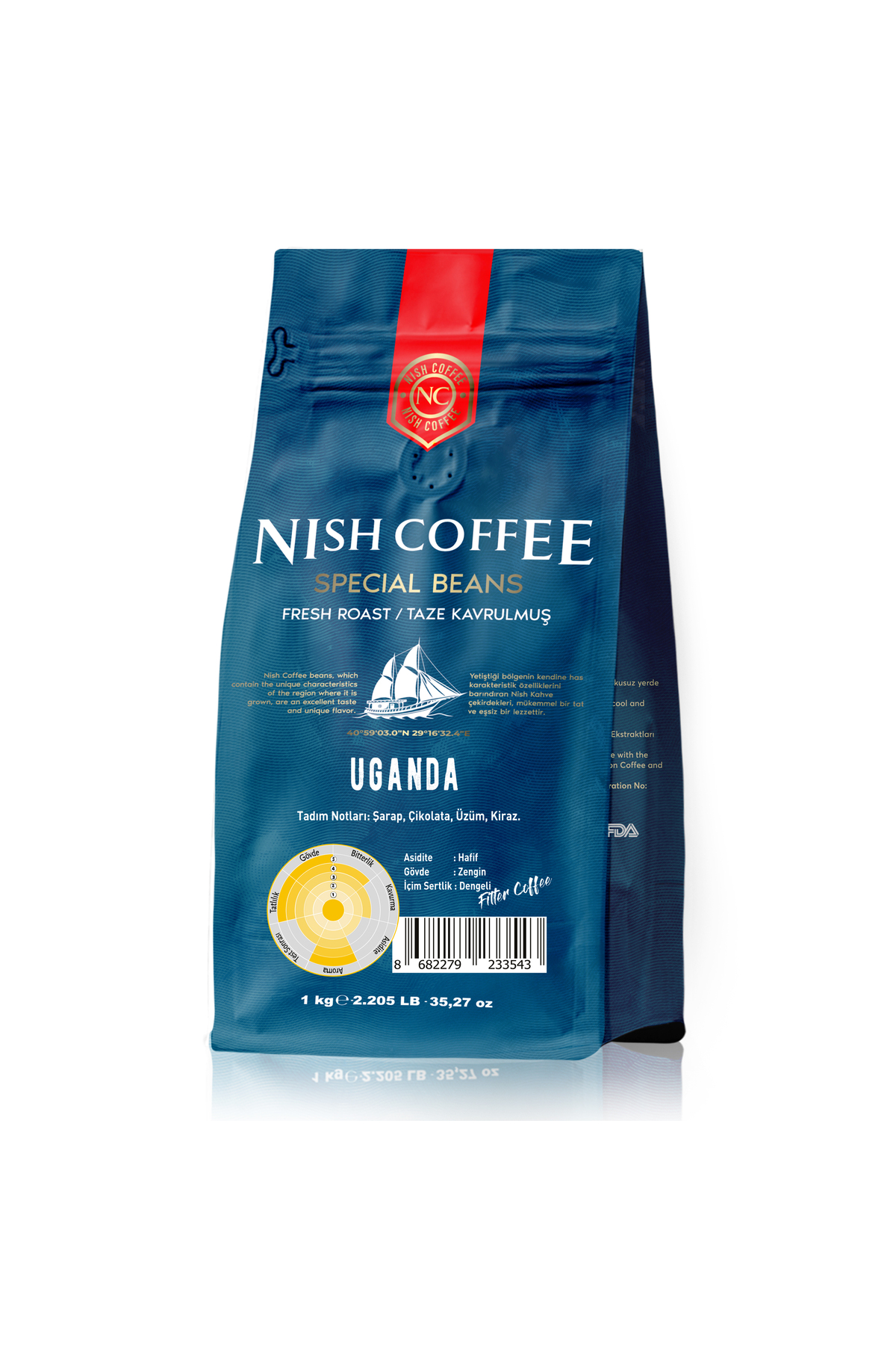 Nish Coffee Nish Filtre Kahve Uganda Bugisu 1 Kg - Fiyatı, Yorumları