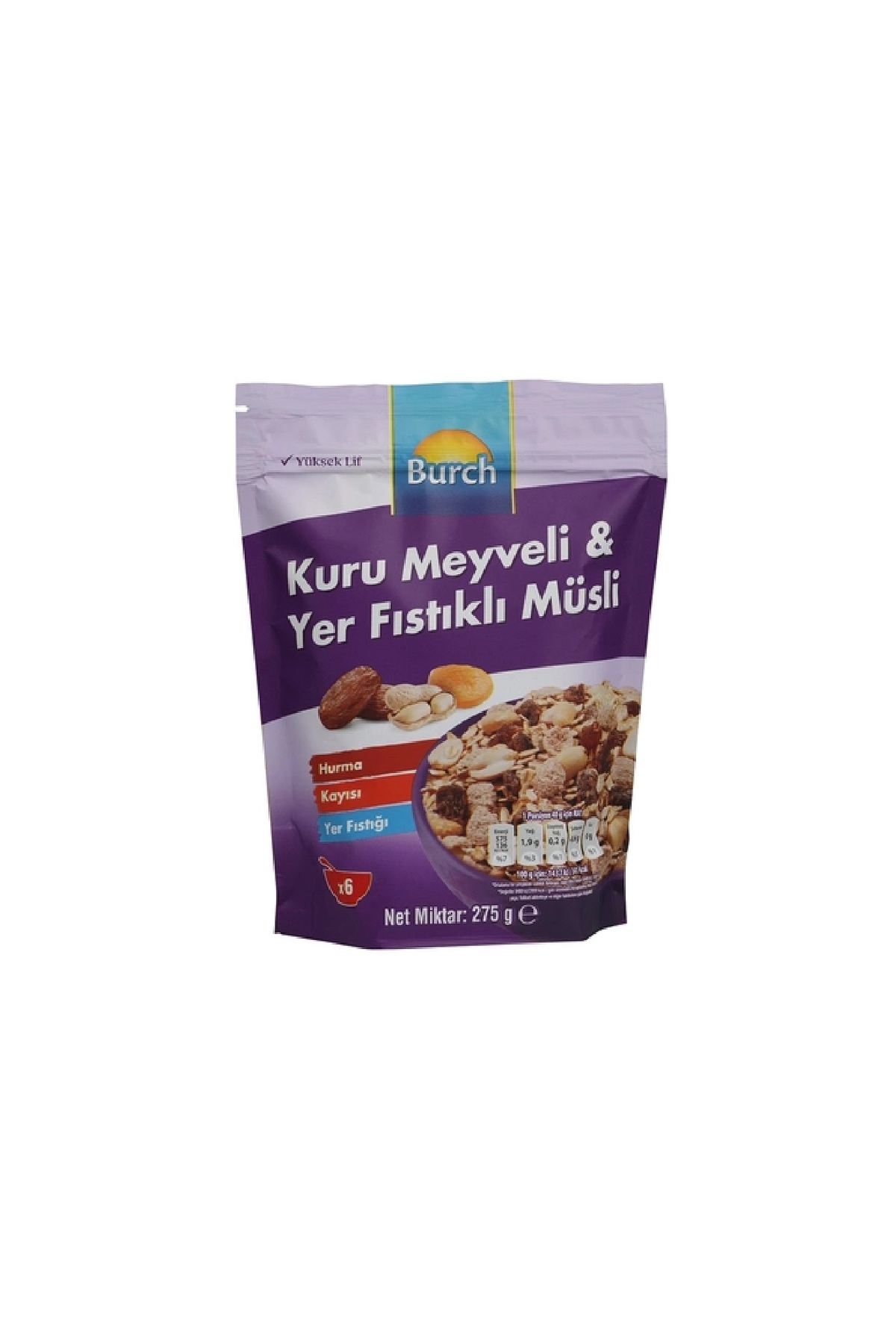 burch Kuru Meyveli & Yer Fıstıklı Müsli 275 G - Fiyatı, Yorumları