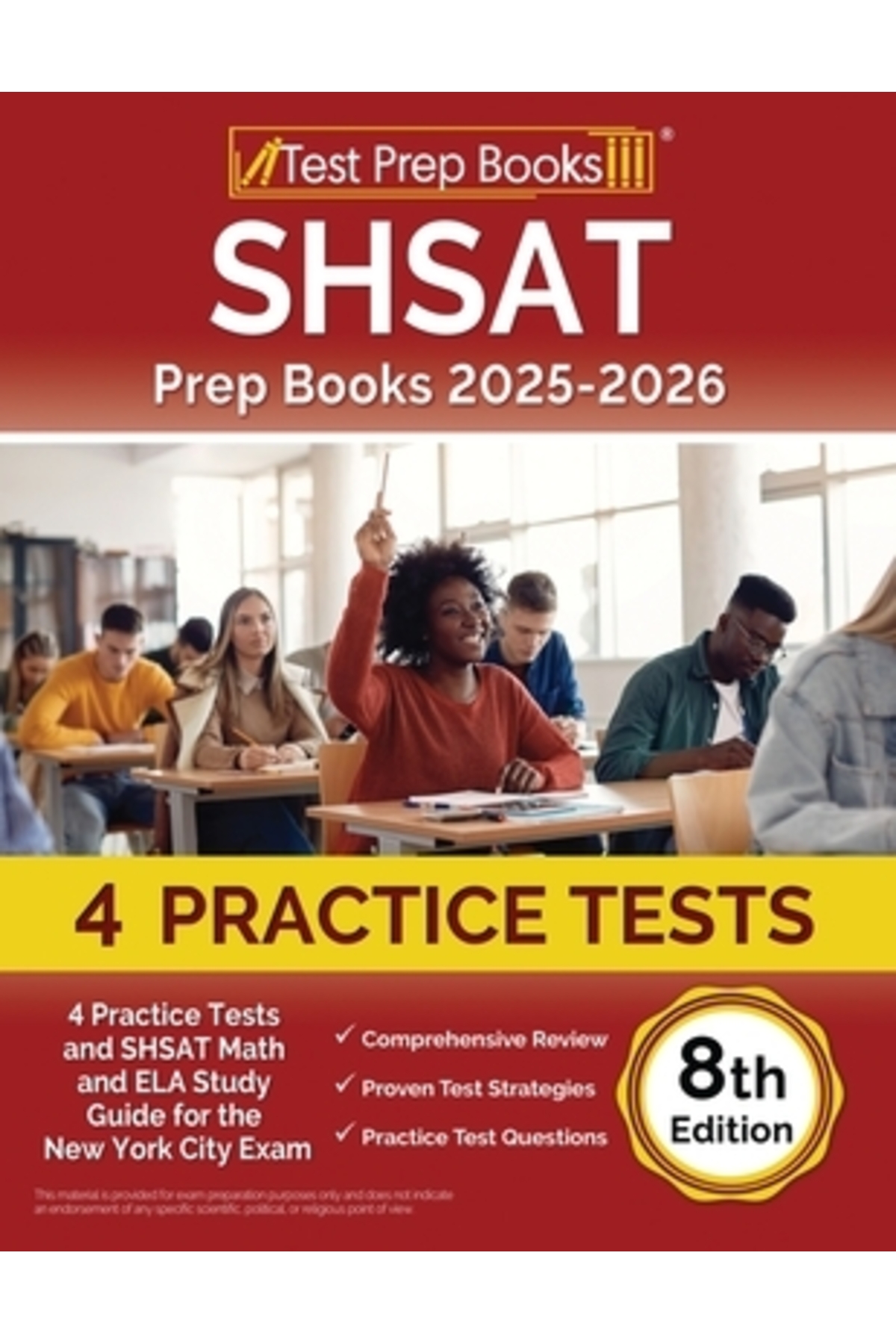 Test Prep Books Caiete pregătitoare SHSAT 2024-2025: 4 teste practice ...