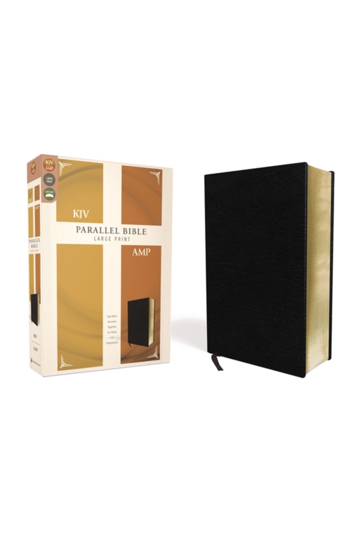 Zondervan Pub House KJV, Amplified, Parallel Bible, Large Print, Bonded ...