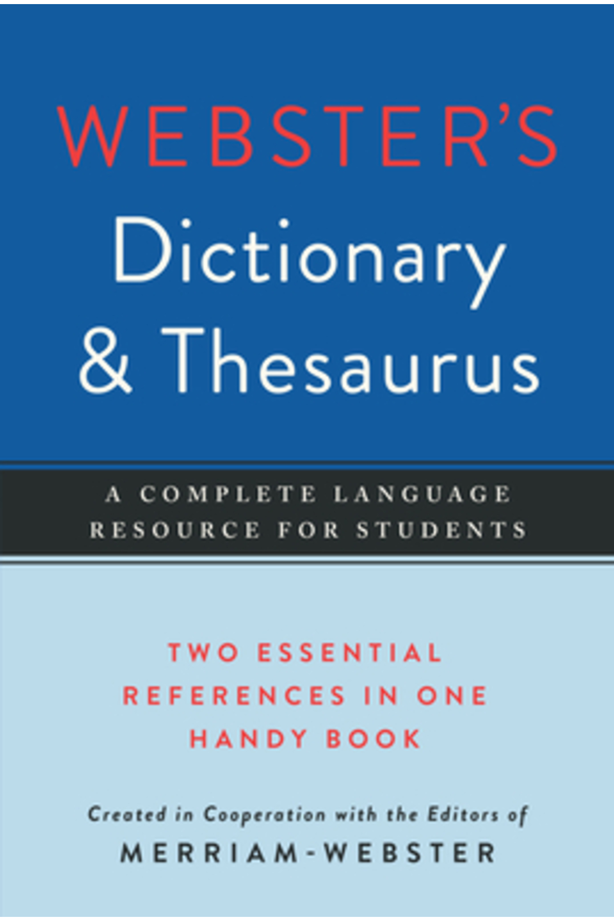 Merriam Webster Inc Webster's Dictionary & Thesaurus: A Complete ...