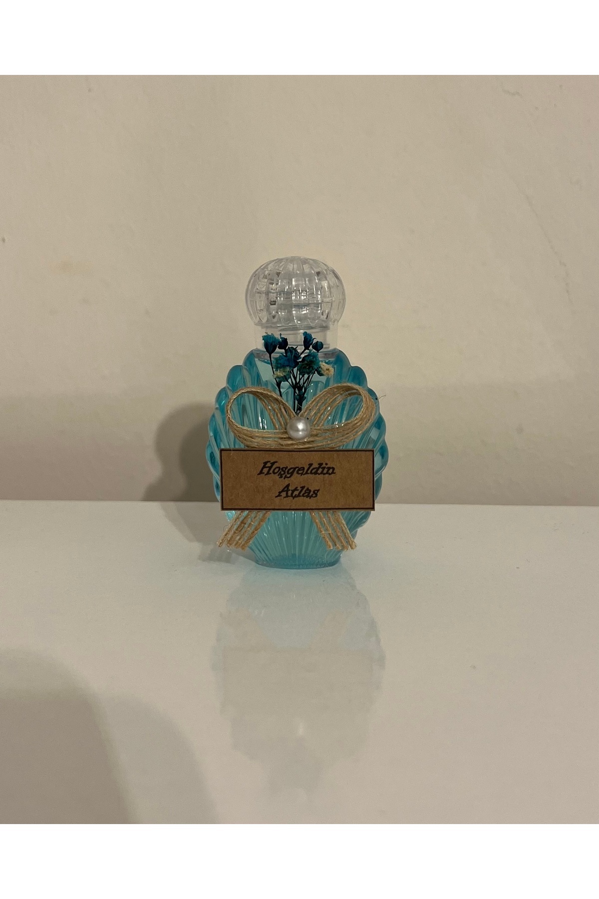 Pearl Star (60 ADET) Mavi Renkli Limon Kolonyalı-Cipsolu Jüt Model 40cc ...