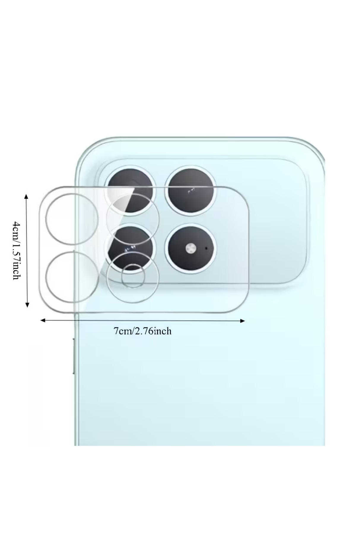 NANOSPACE واقي كاميرا بعدسة شفافة من الزجاج المقوى متوافق مع POCO F8 ...