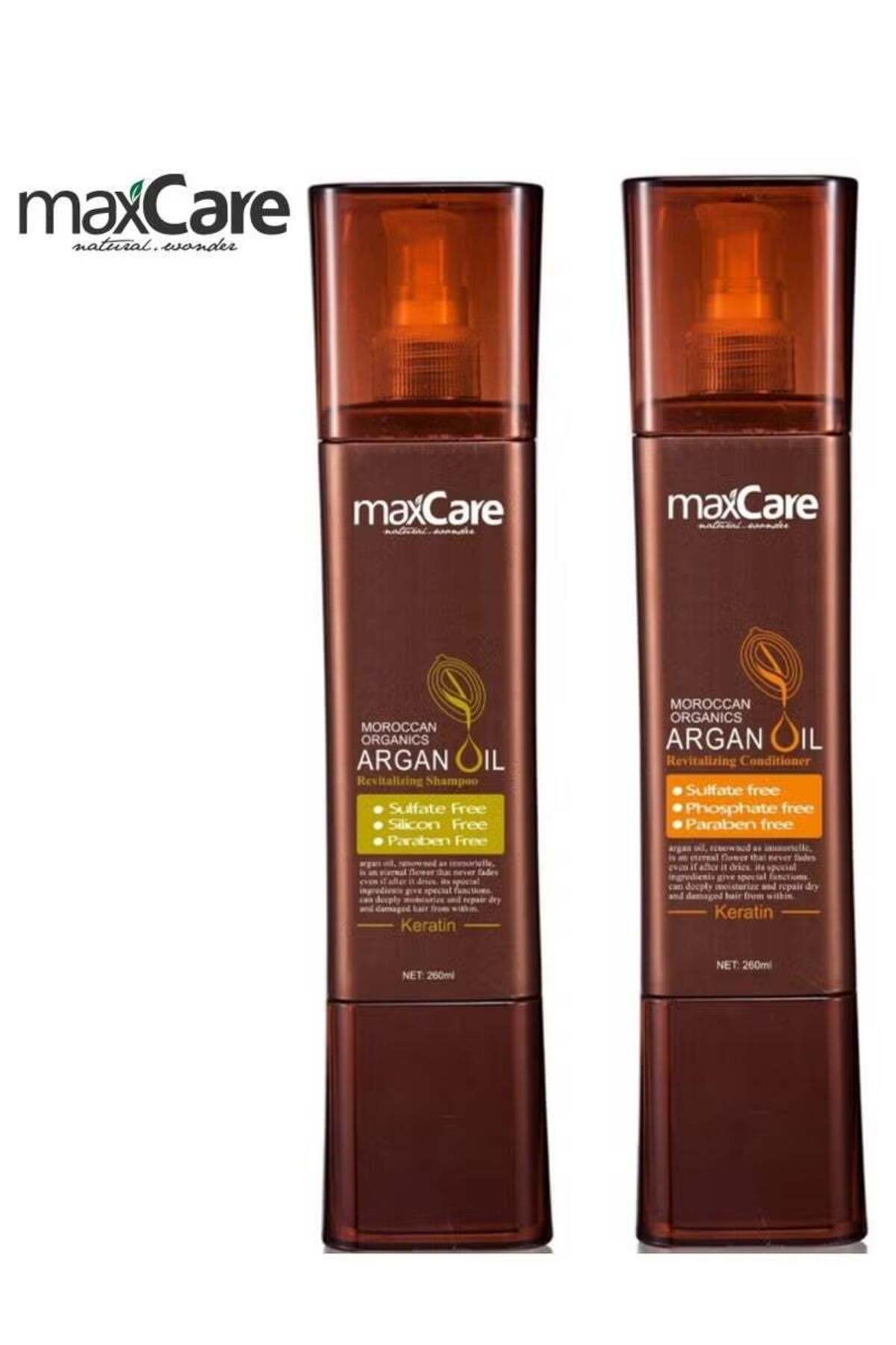 Maxcare Max Care Protein Shampoo and Conditioner with Argan Oil and ...