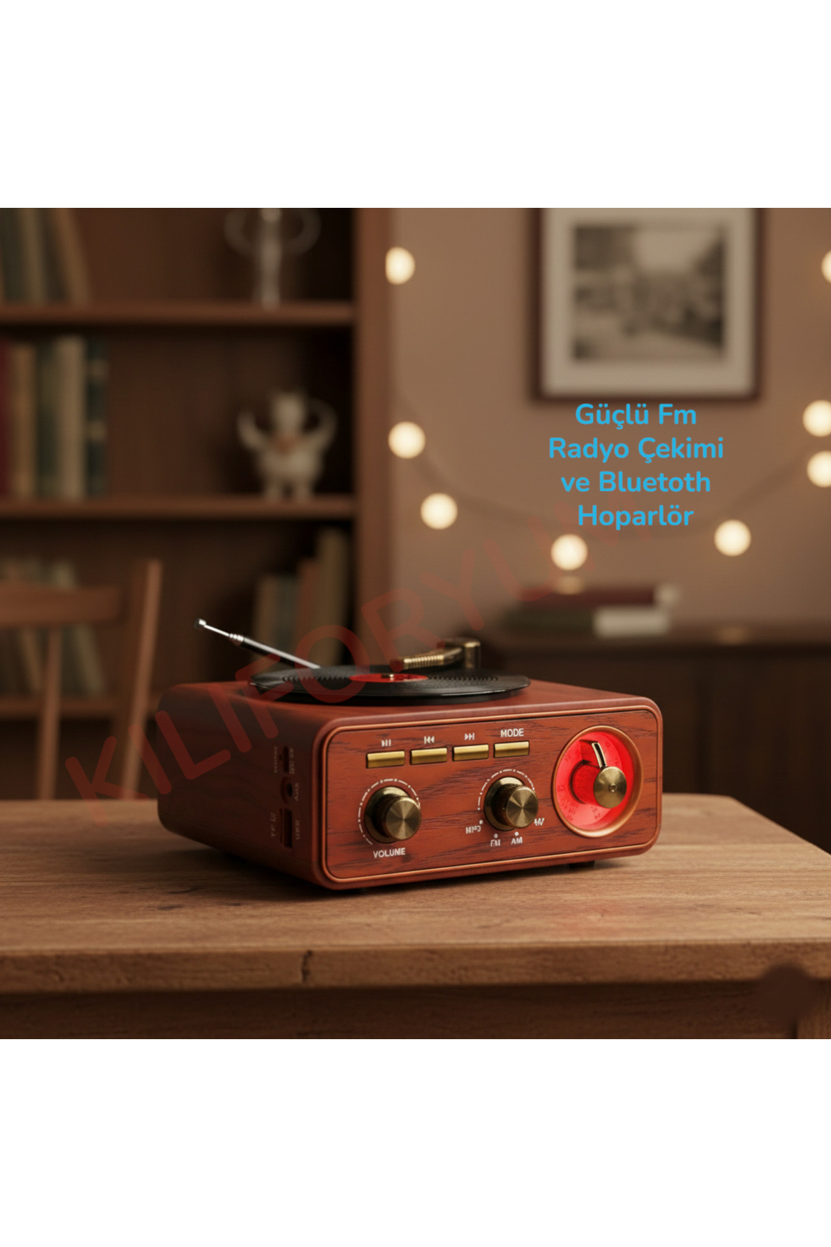 Kılıforyum Retro Pikap Görünümlü Radyolu Bluetooth Hoparlör – FM/AM ...