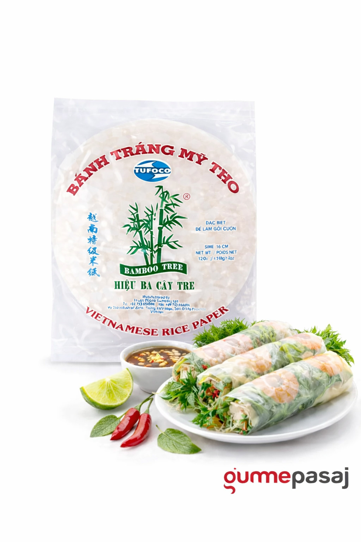 Tufoco Bamboo Tree Pirinç Yufkası Rice Paper Glutensiz 340 G - Fiyatı ...