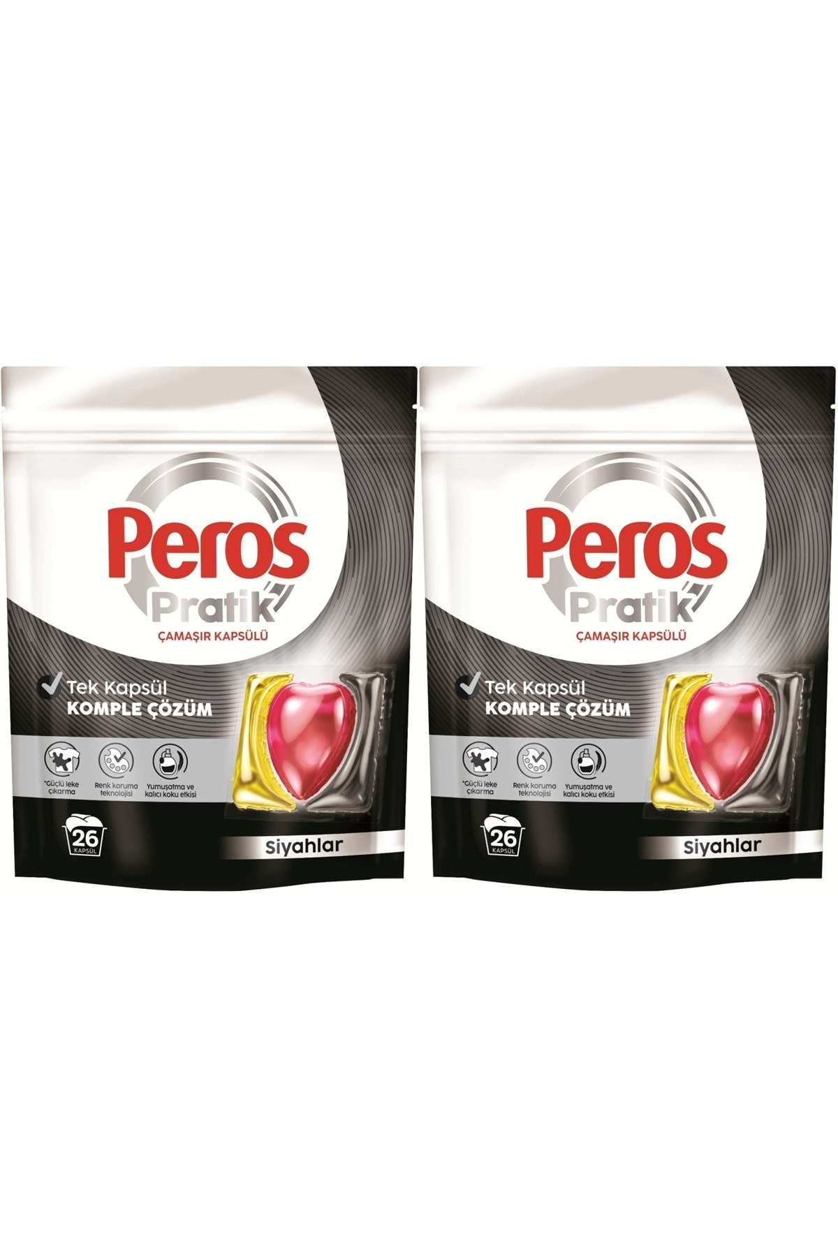 Peros Pratik Matik Çamaşır Deterjanı Kapsülü - Tableti 52 Adet Siyahlar ...
