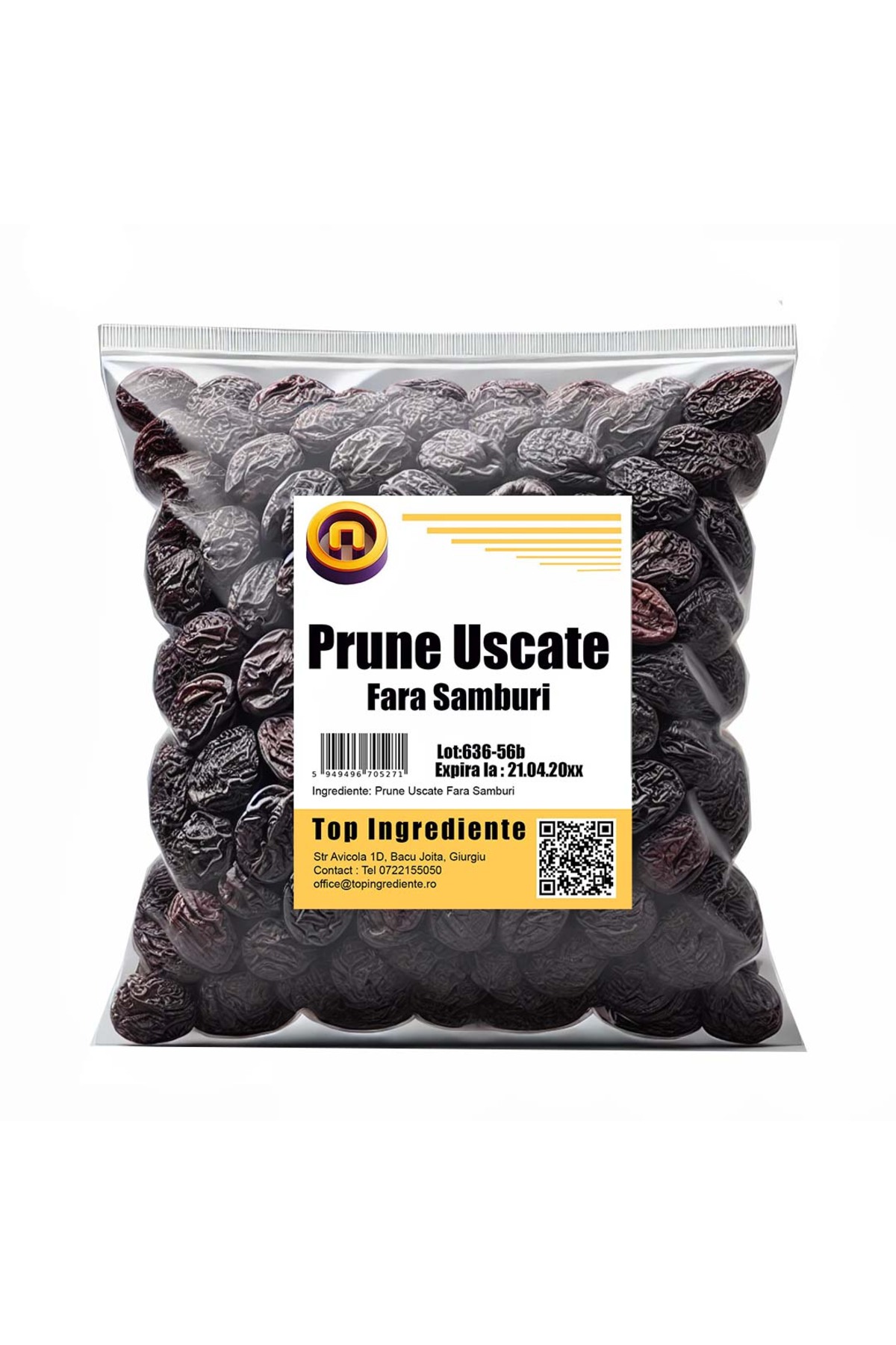 Top Ingrediente Dried Prunes without Seeds - 1KG- Trendyol