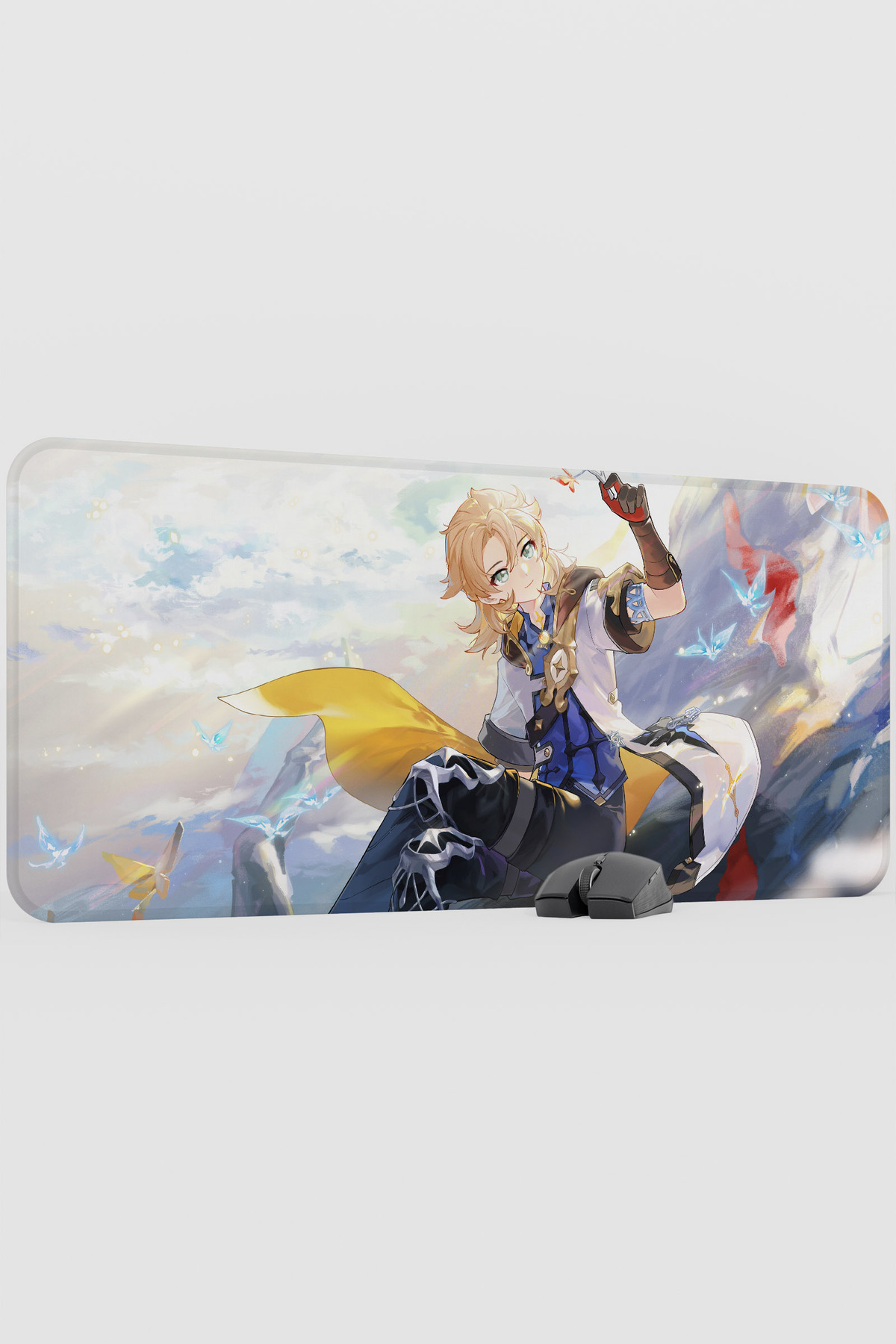 mousepad bastir Albedo Genshin Impact Anime Gacha V1 - 90X40 XXL Gaming ...