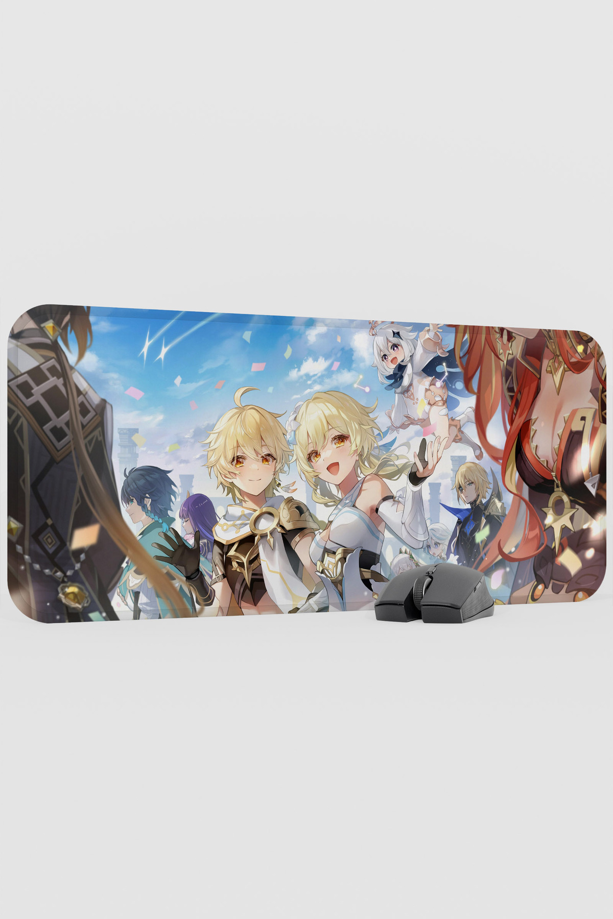 mousepad bastir Aether Lumine Genshin Impact Anime Gacha V3 - 70x30 XL ...