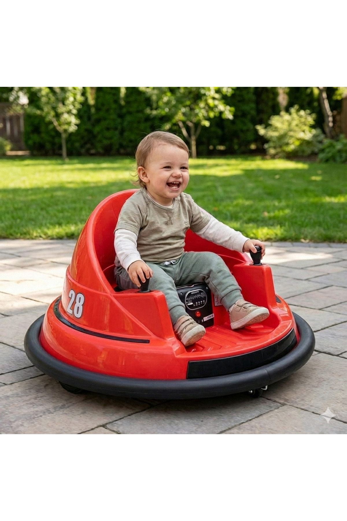 Outdoor Electric bumper car for kids that rotates 360 degrees - 6V ...