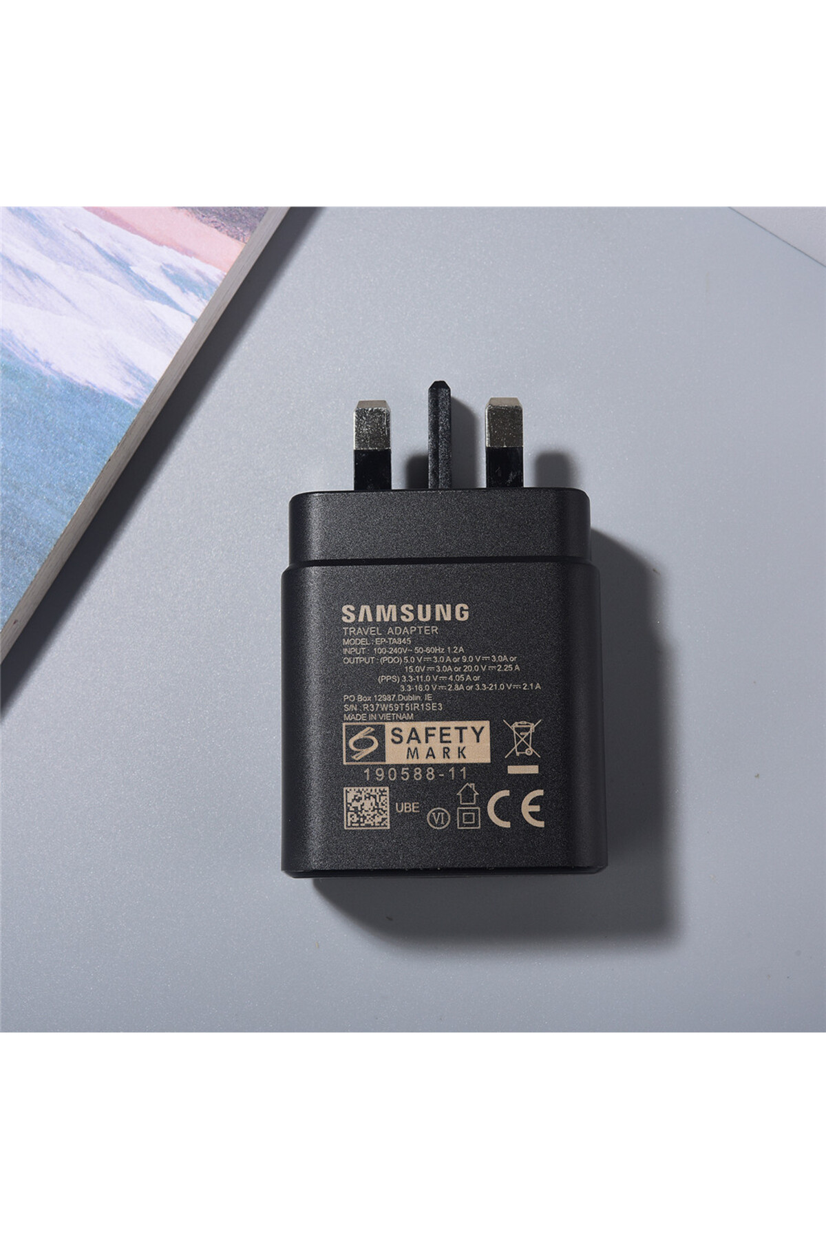 Samsung Only UK black 45W UK Super Fast Charger For Z Fold 5 6 7 S25 ...