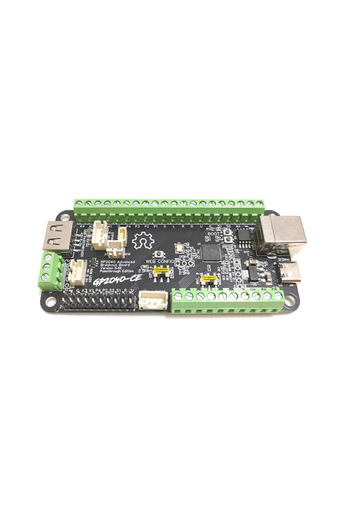 Choice GP2040-CE GP2040 Advanced Breakout Board USB Passthrough ...