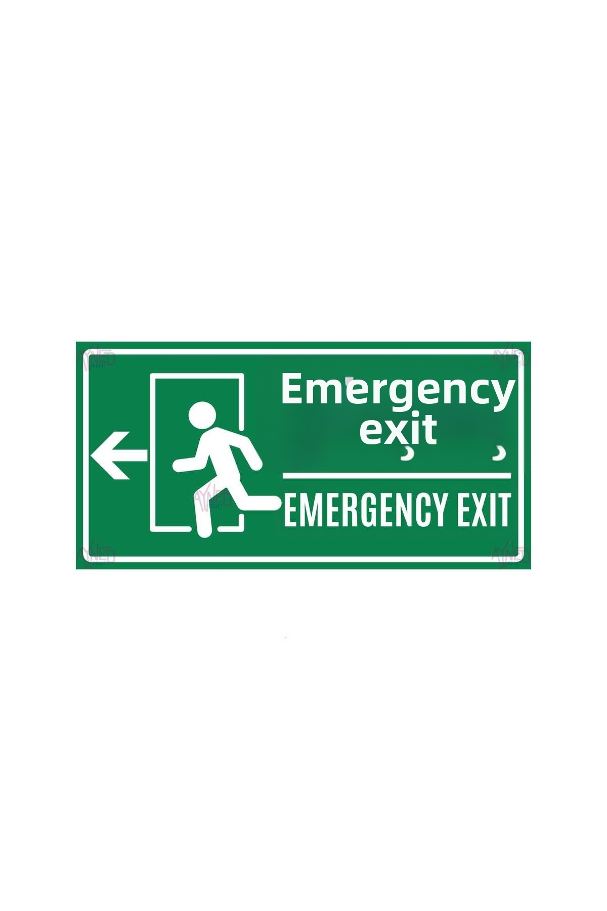 Hayg Equipment Emergency Exit Sign Left Direction – Dekota Emergency ...