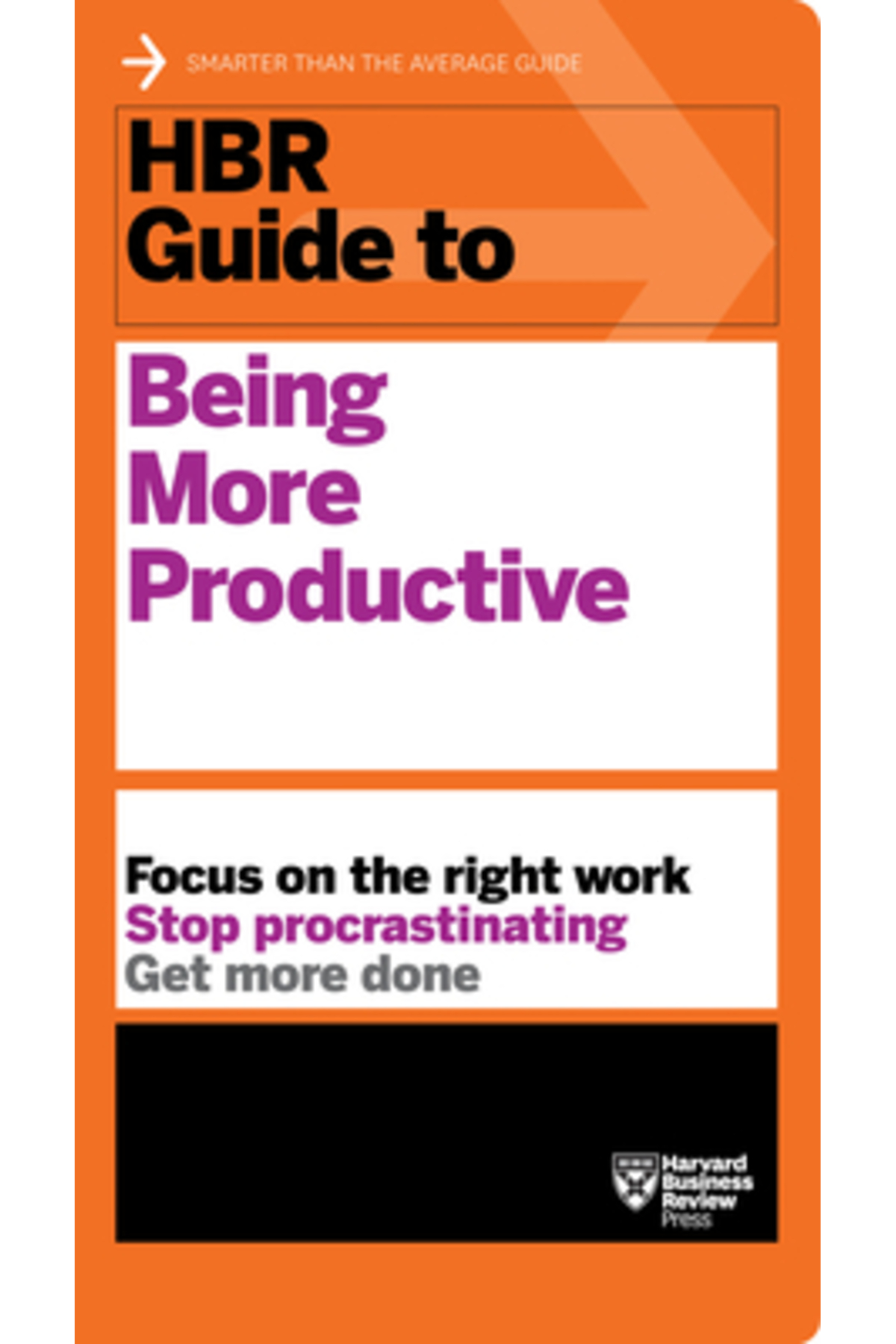 Harvard Business HBR Guide to Being More Productive (HBR Guide Series ...