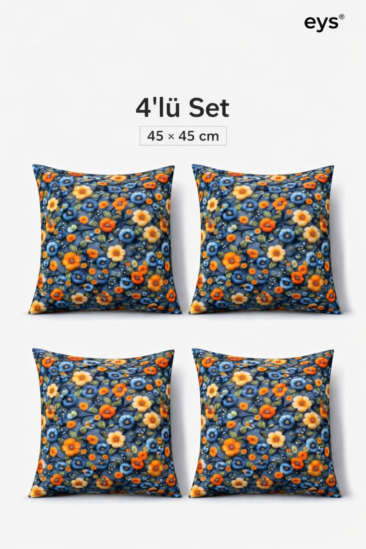 Eys Dijital Baskılı Çift Taraflı Pamuklu Kırlent Kılıfı – Gizli ...