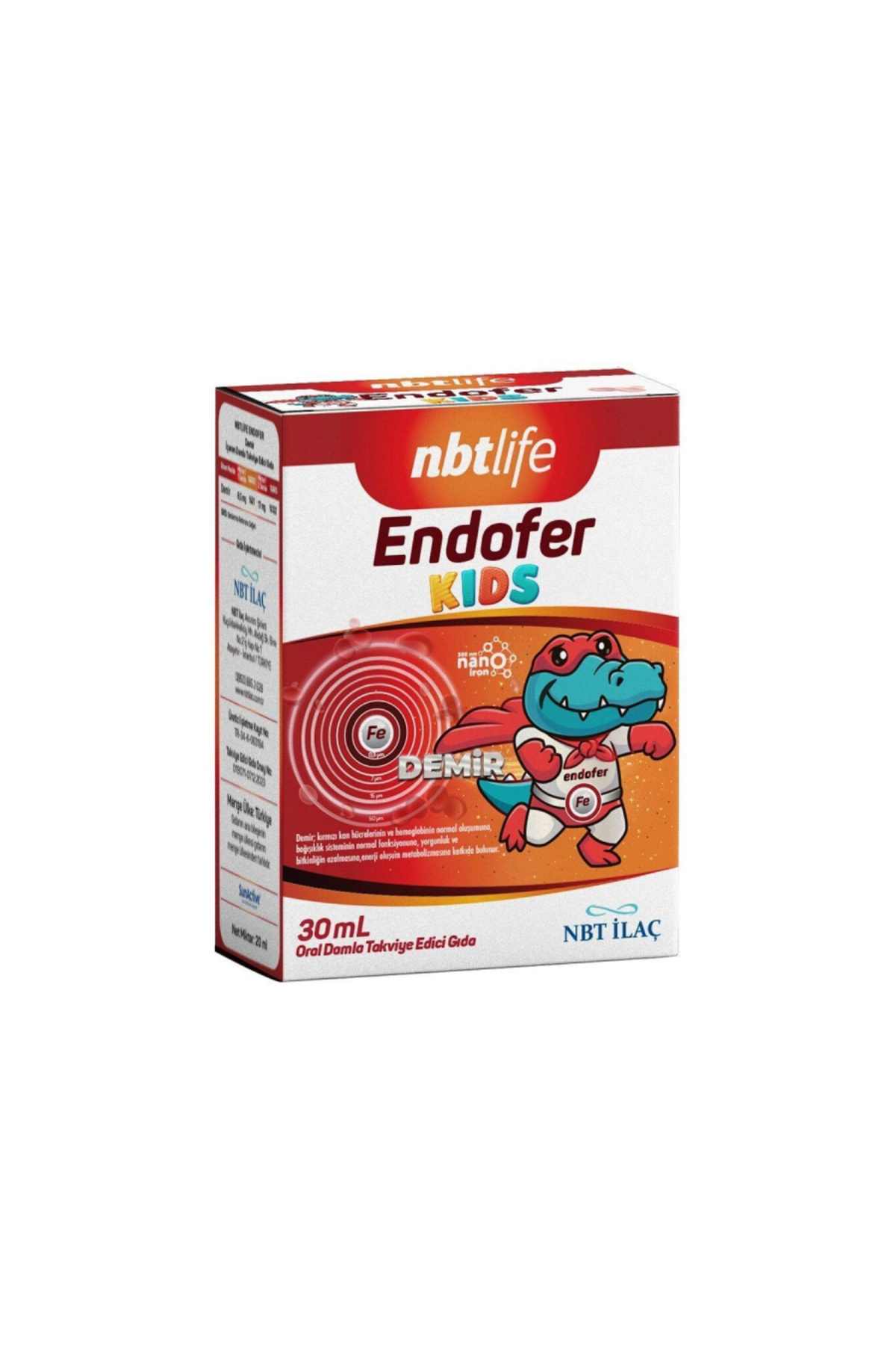NBT Life Endofer Kids Demir Damla 30 ml - Fiyatı, Yorumları