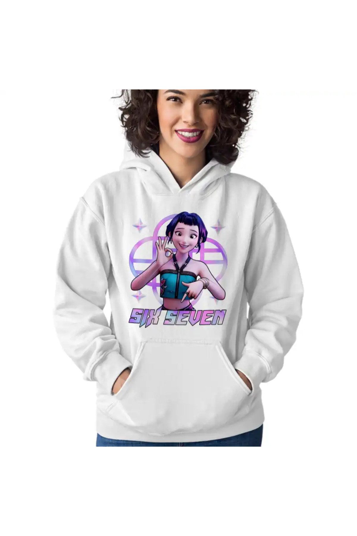 OEM Six Seven Huntrix Zoey 67 Demon Hunters Kpop Hoodie Women- Trendyol