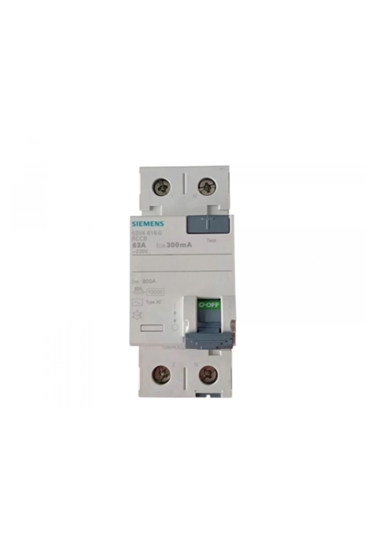 Siemens 5SV4616-0 AC Tipi Monofaze Kaçak Akım Rölesi 300mA 63A 230V 1 ...