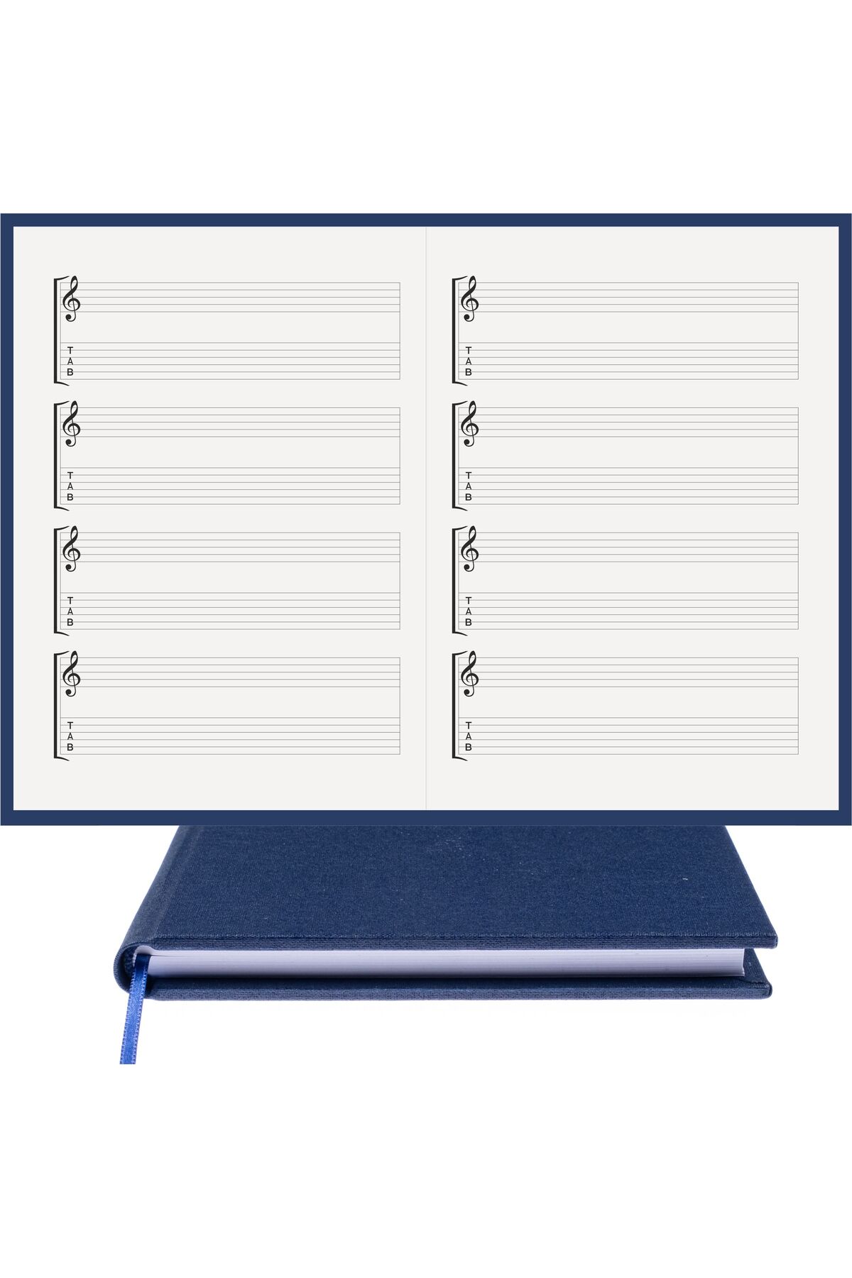 BİDEFTER Guitar Note Book with Left and Tab Keyed 100% Handmade, Hand ...