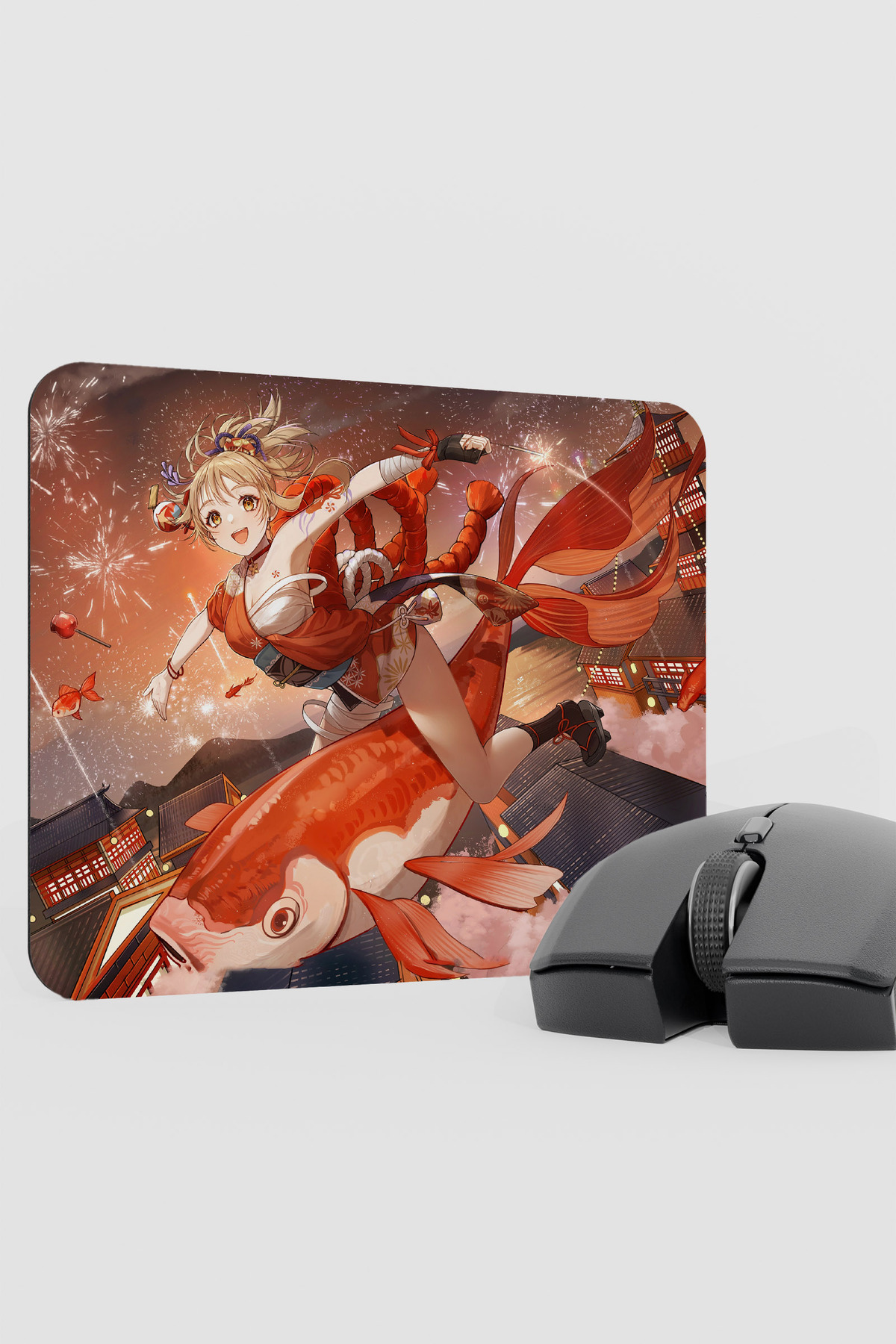 mousepad bastir Yoimiya Genshin Impact Anime Gacha V1 - 22X18 Gaming ...