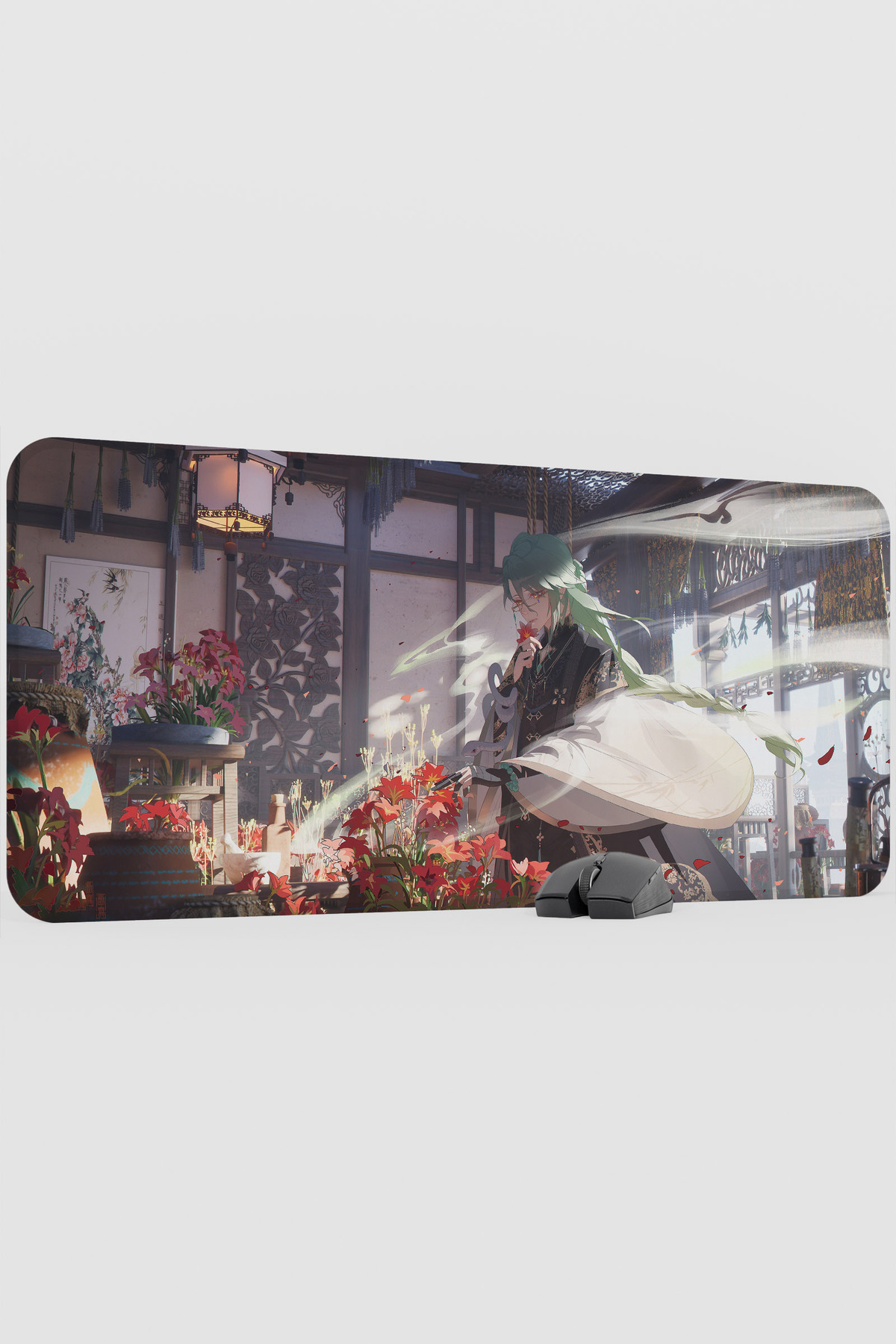mousepad bastir Baizhu Genshin Impact Anime Gacha V2 - 90x40 XXL Gaming ...