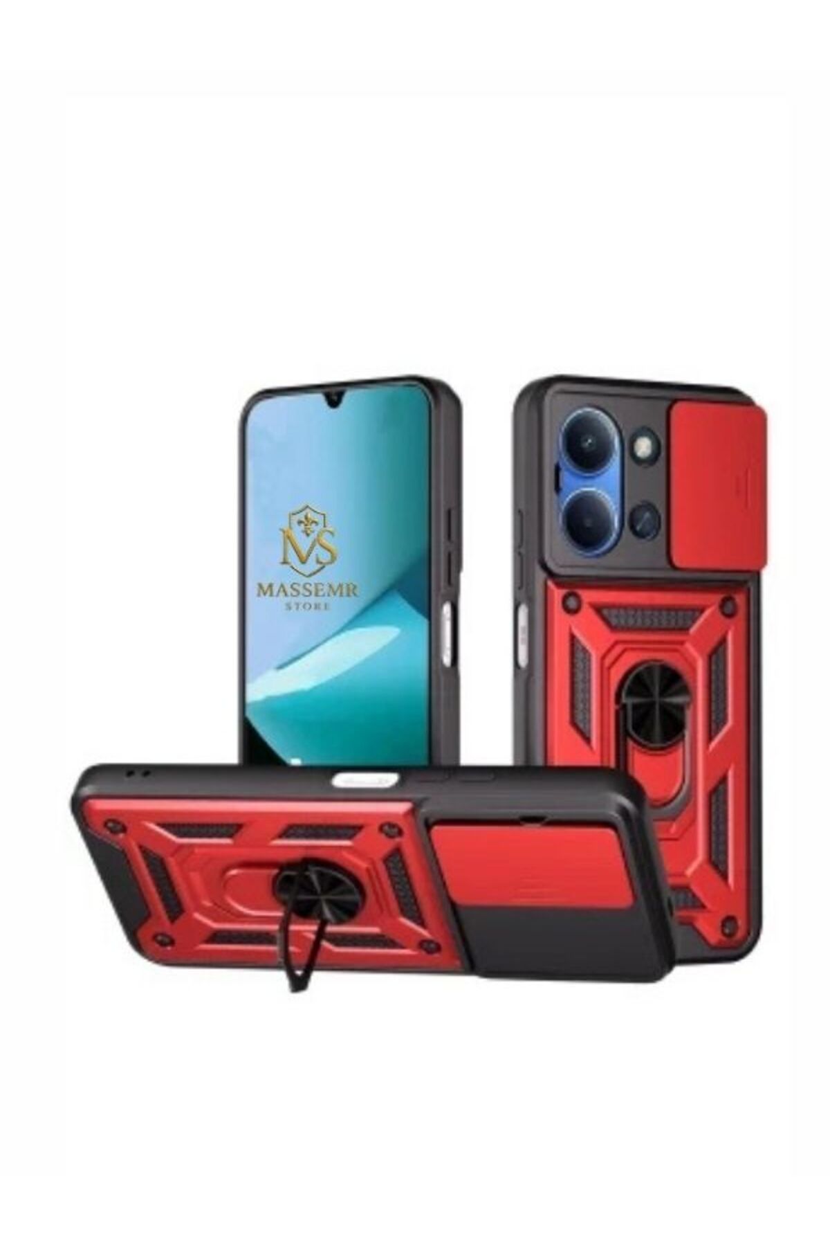 Massemr Xiaomi Redmi 15C 4g Tank Ring Shock-Absorbing Camera Protection ...