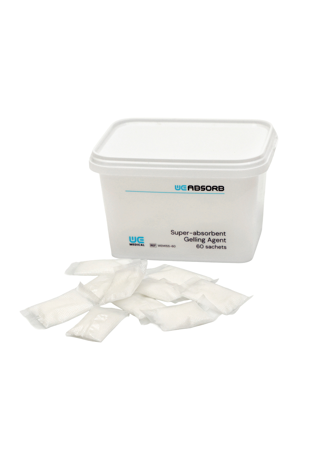 WE MEDICAL Superabsorbent gelling agent for comfort and safety in ...