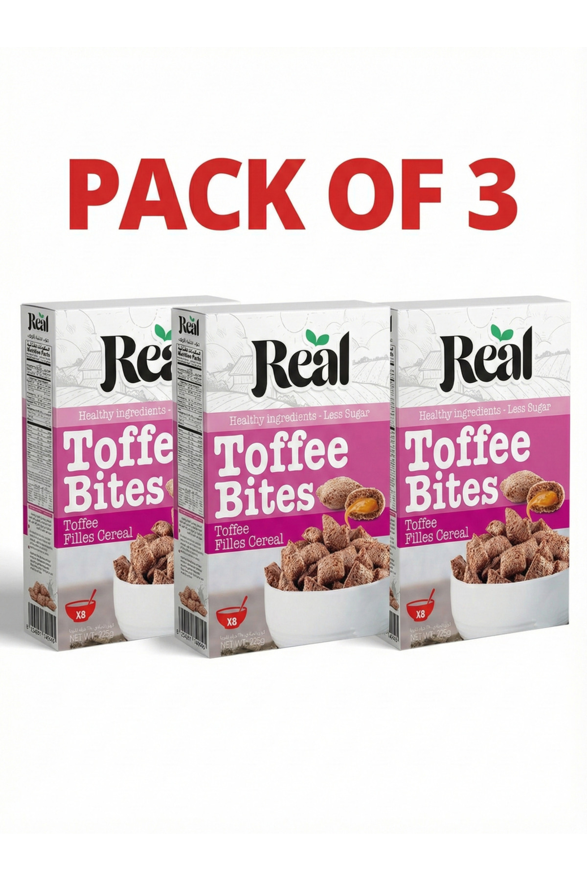 REAL حبوب بيلو بايتس توفي - وجبة خفيفة مقرمشة محشوة بالتوفي، سكر أقل ...