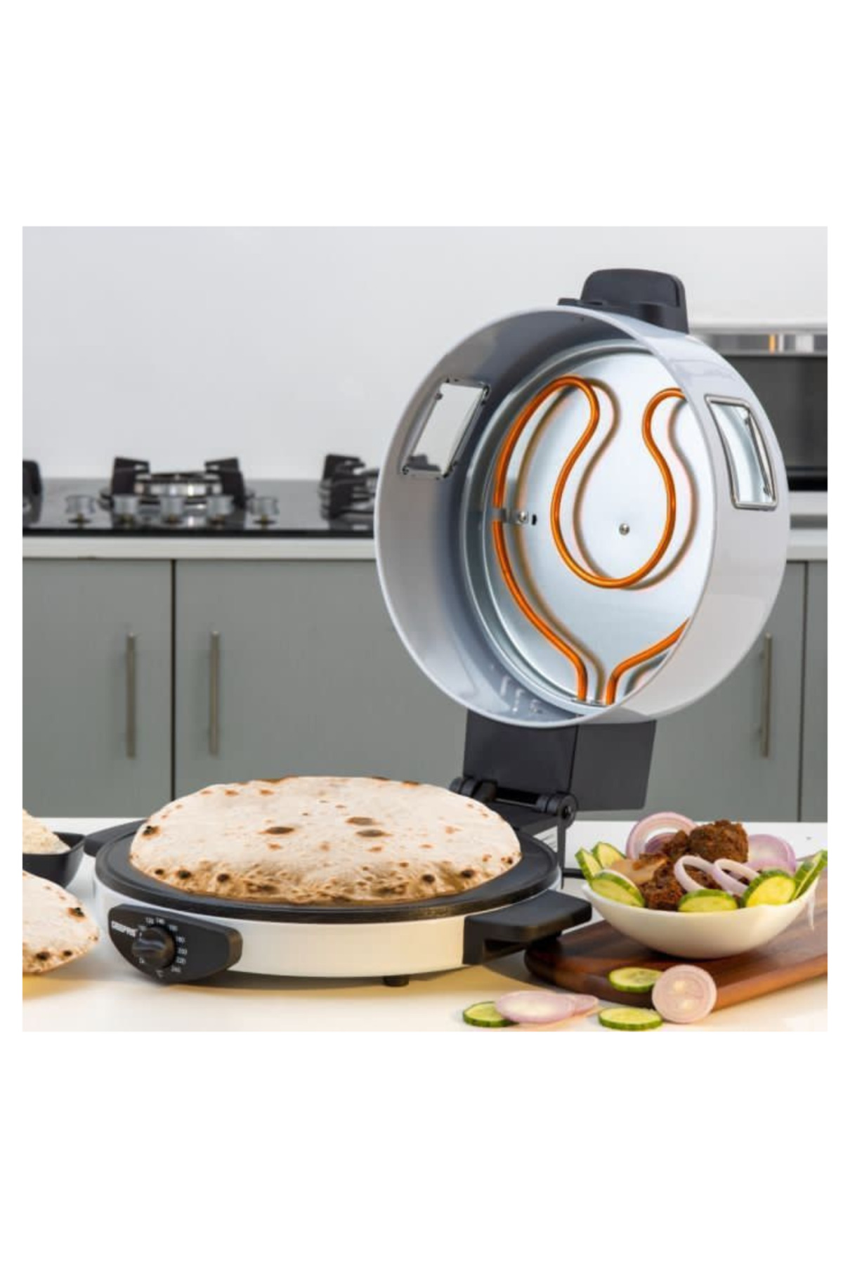 LAOBAN Roti/Tortilla/Pizza Bread Maker with a Viewing Window ...