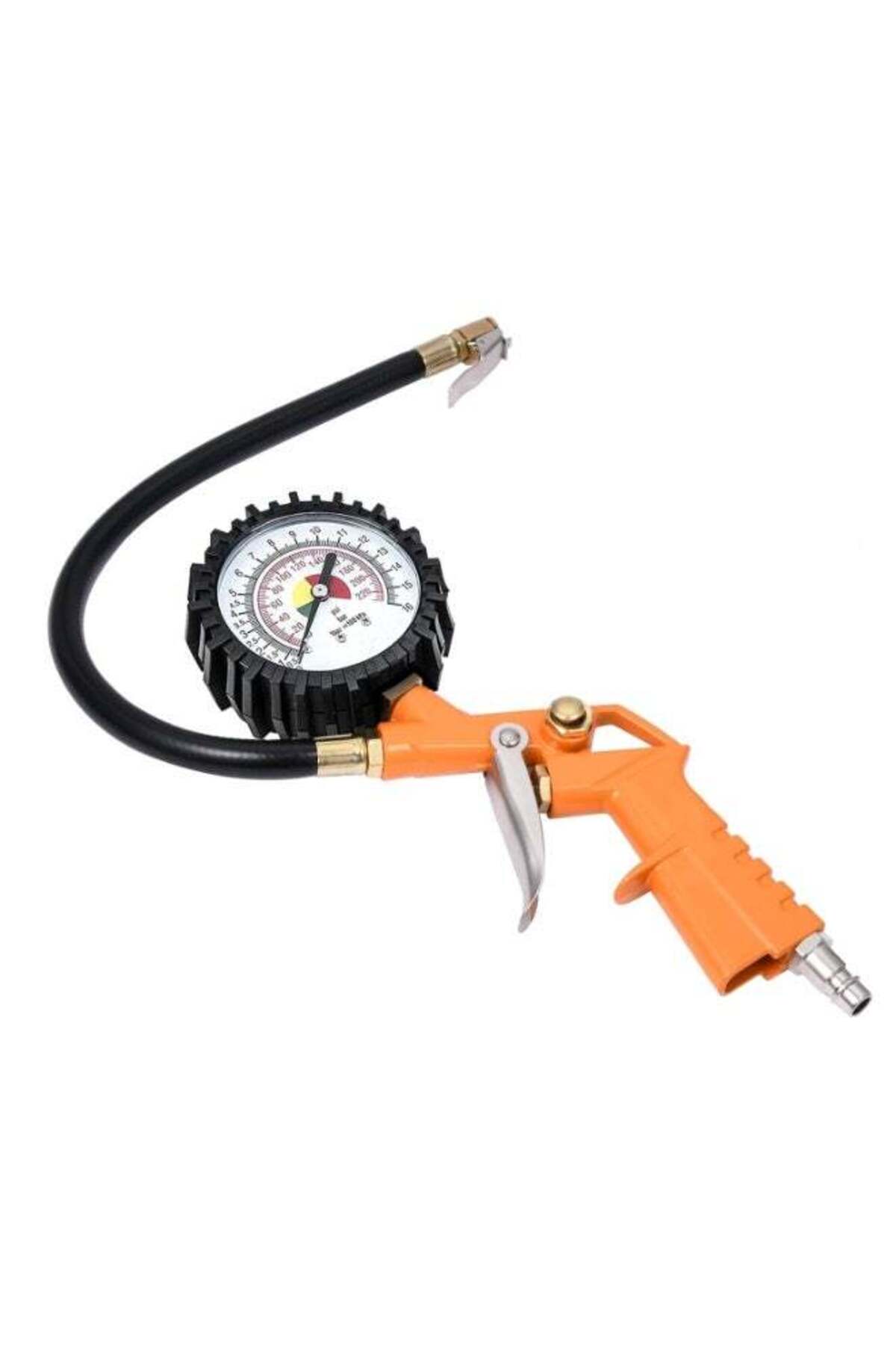 wehand Tire Inflator with Pressure Gauge, Air Hose & Quick Connector ...