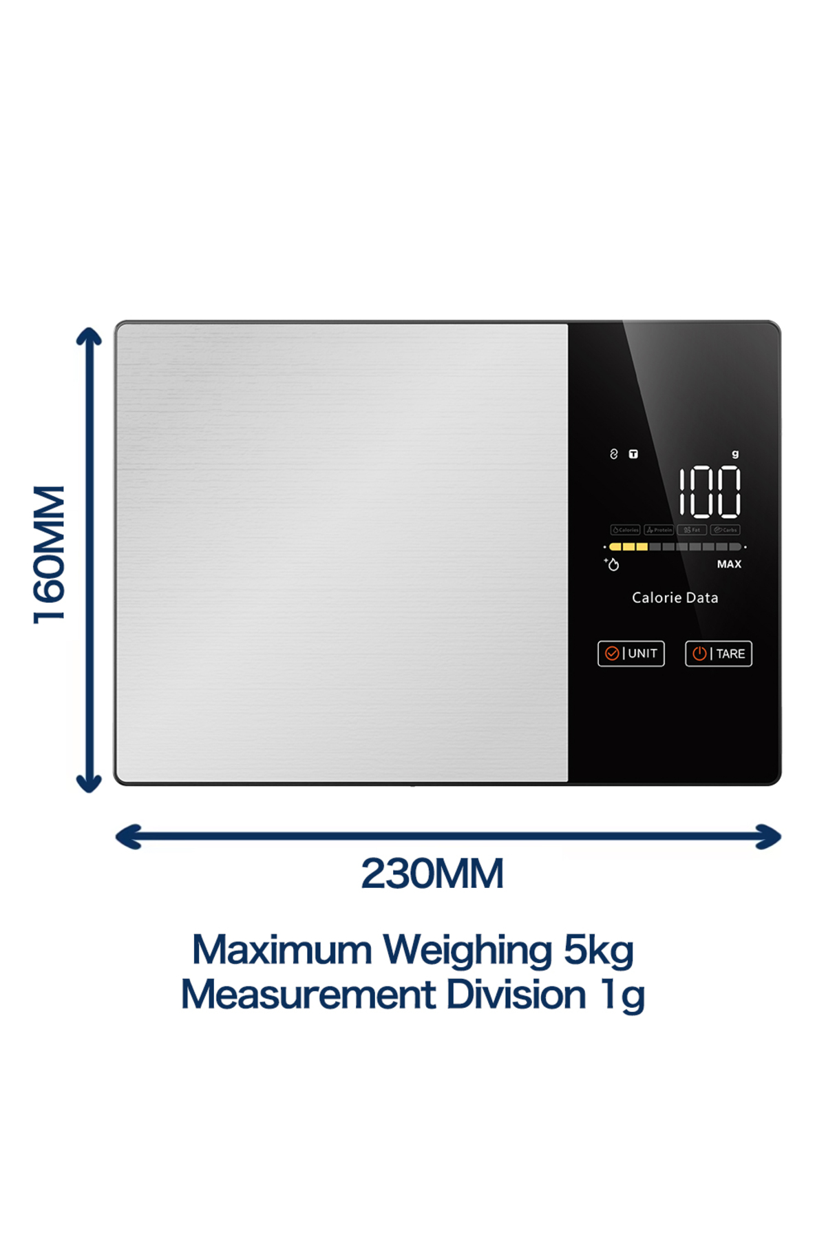 Choice 5KG Stainless Steel 11LB / 5kg Stainless Steel Kitchen Food ...