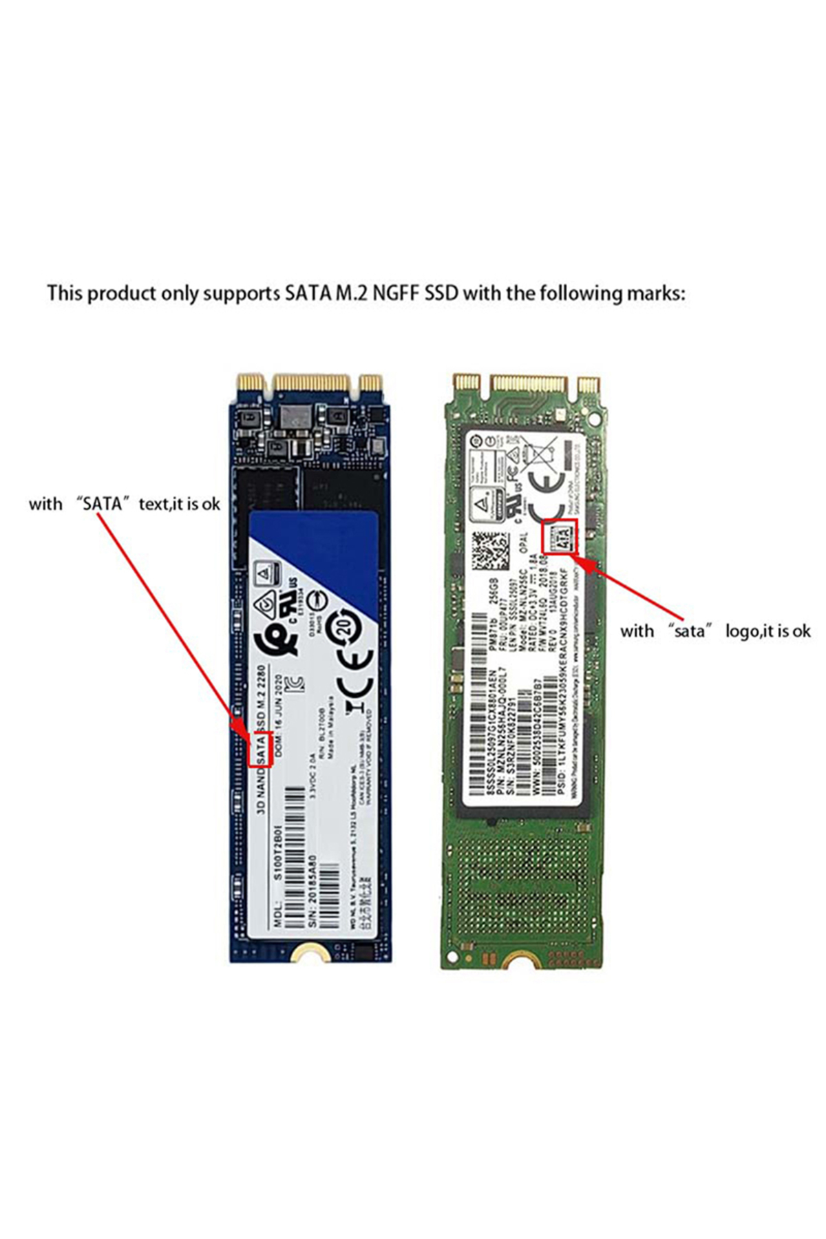 Choice Onesize B+M key M.2 ngff ssd to m.2 sata 3 raiser m.2 to sata ...