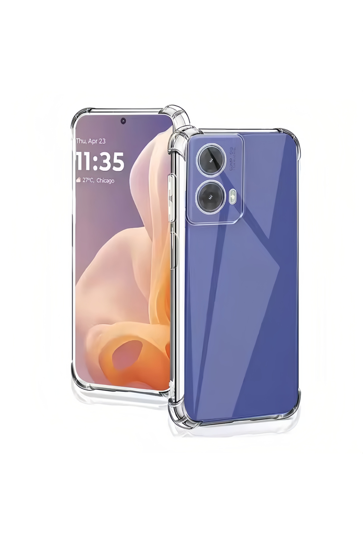 Choice Motorola Edge 60 Silicon transparent Thick Shockproof Silicone ...