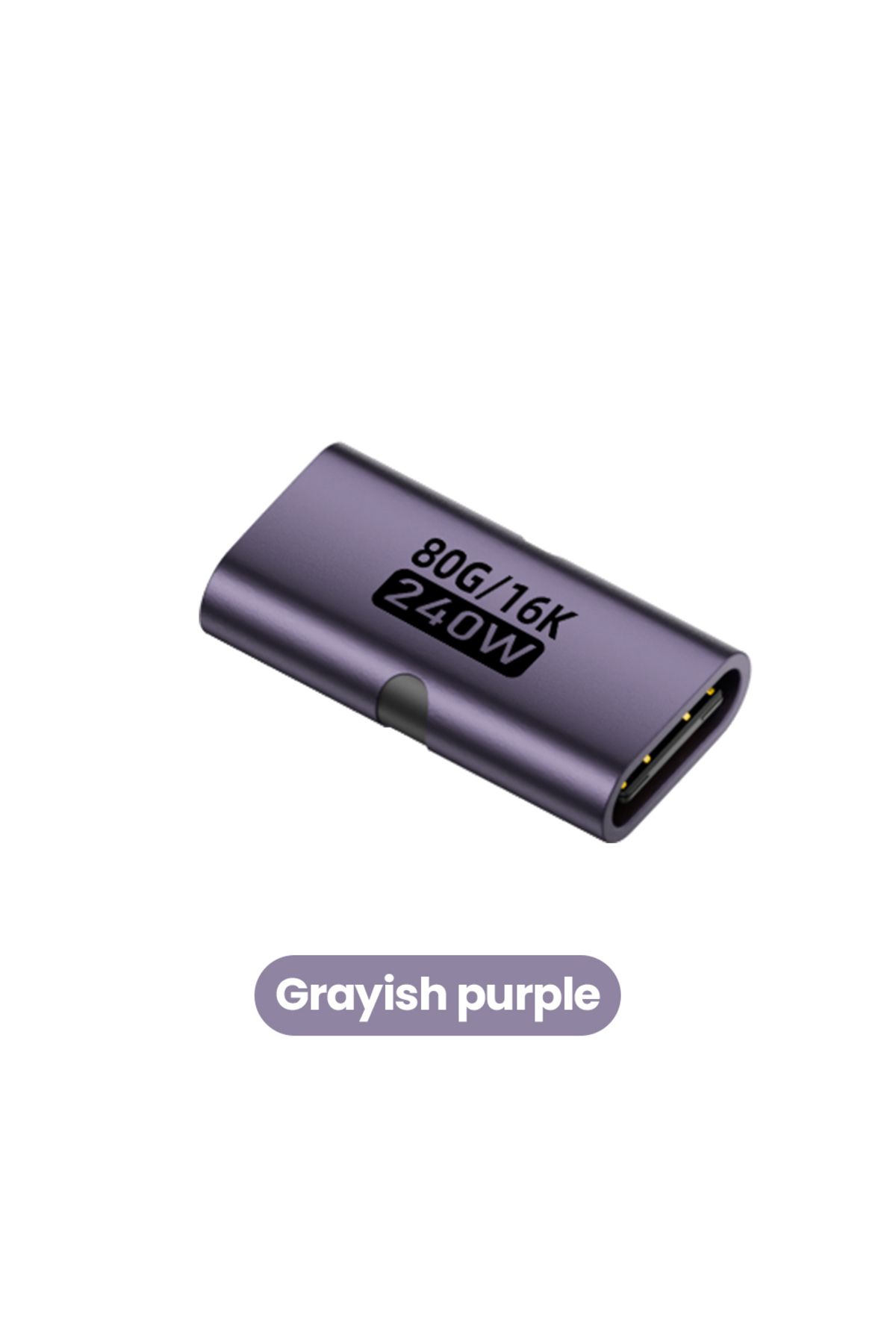 Choice Purple Type C Female To Type C Female Adapter USB 4.0 80Gbps ...