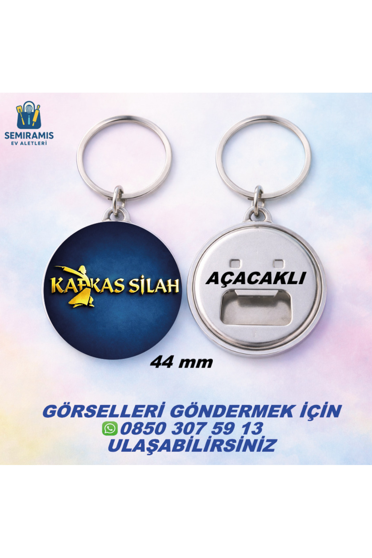 SemiramiS Rozet 20 Adet Kişiye Özel 44 mm Açacaklı Anahtarlık | Mağaza ...