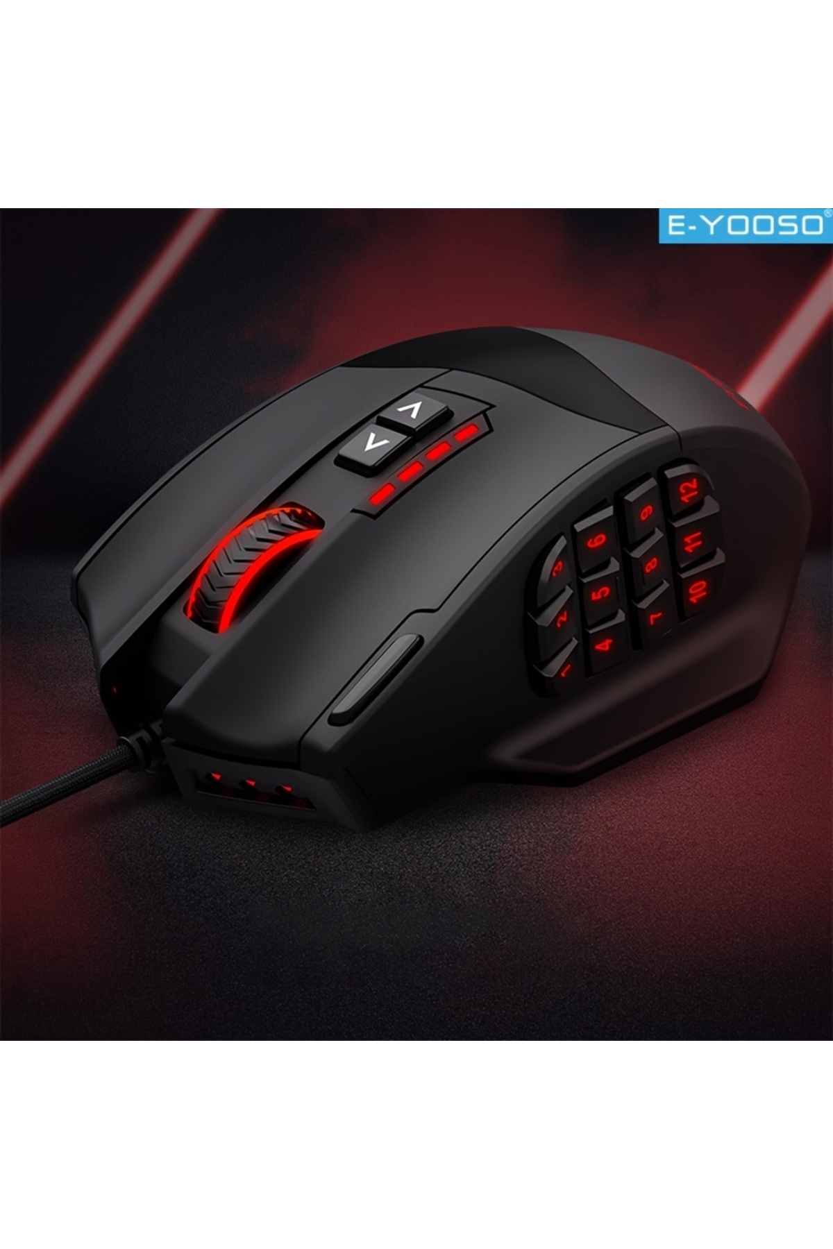 Choice Black E-YOOSO RGB Wired Gaming Mouse Ergonomic Shape 16400 DPI ...