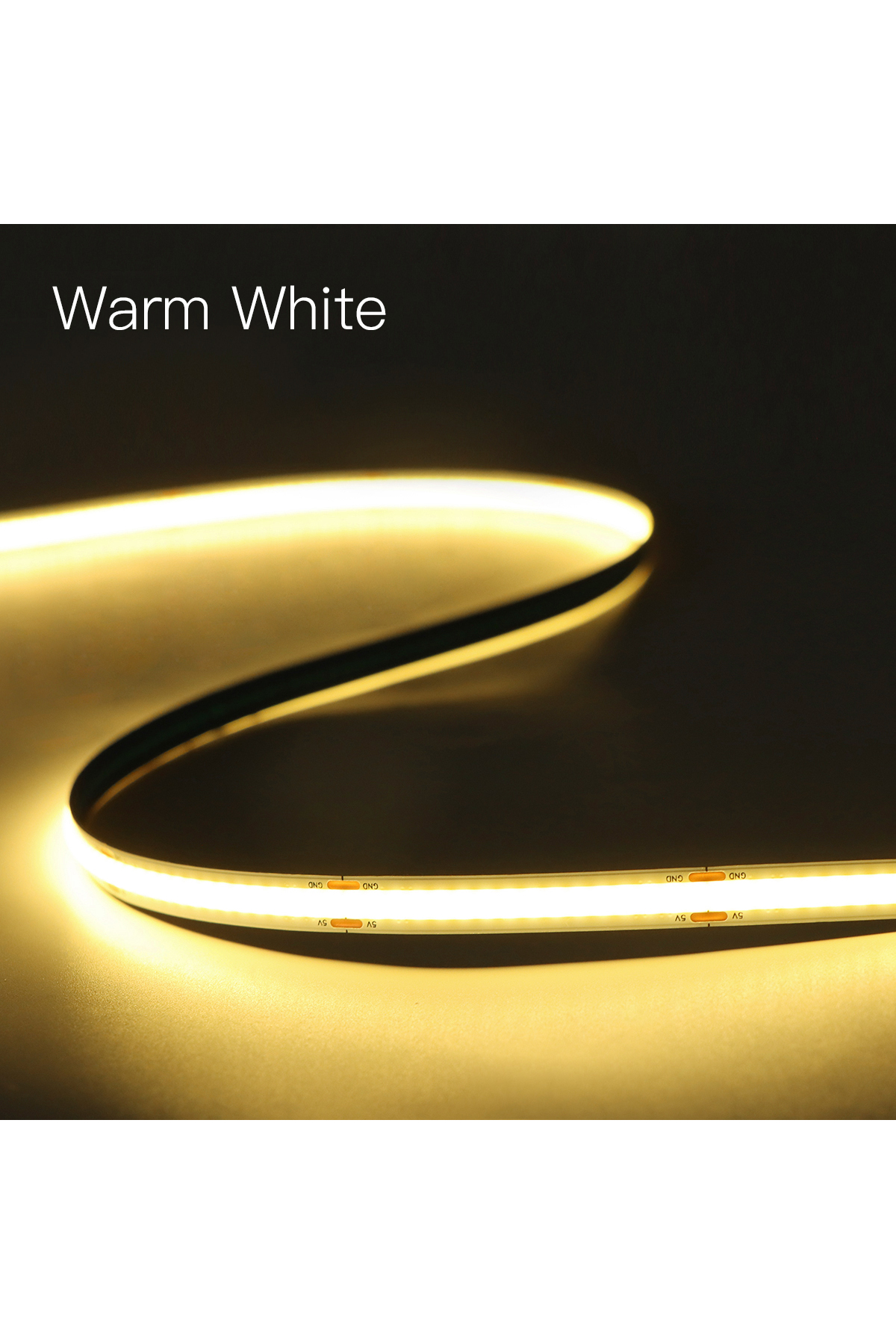 Choice 3m Warm White RF Remote Control Dimmable FCOB LED Strip Light 5V ...