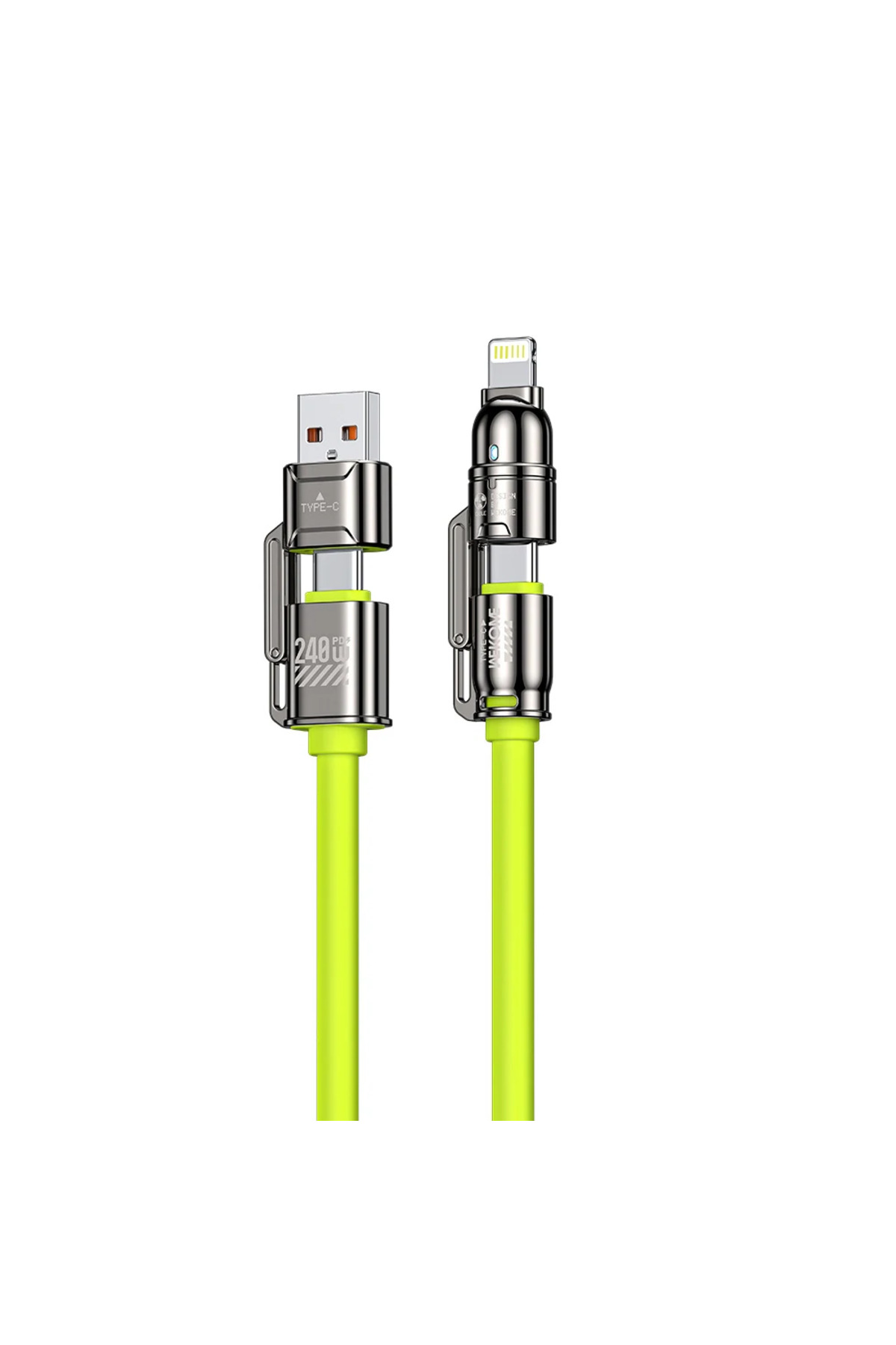 Choice 1.2m green 4-in-1 Kirsite Cable 240W Super Fast Charging ...