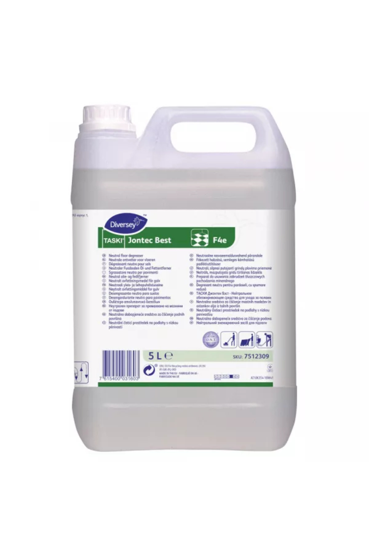 Taski JONTEC BEST - NEUTRAL FLOOR DETERGENT WITH REDUCED FOAM 5 LT ...