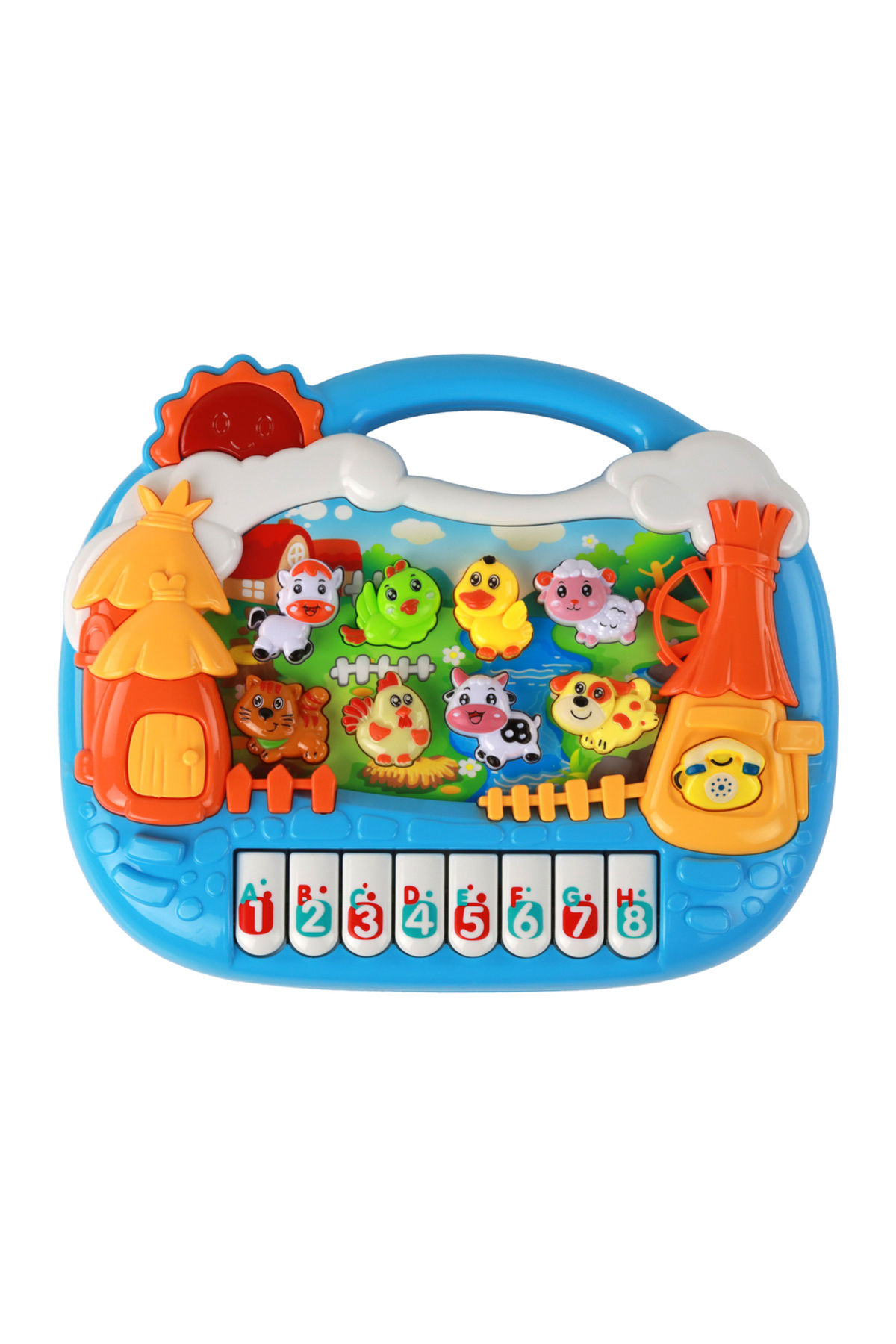 LEAN Educational piano with village theme and English learning for ...