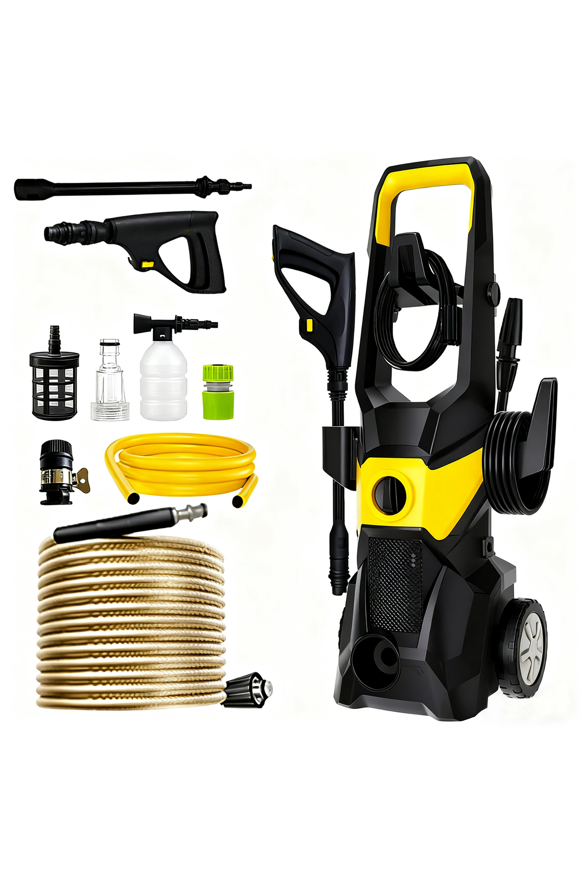 Waite Payging 1800W High-Power Electric Pressure Washer - Portable with ...