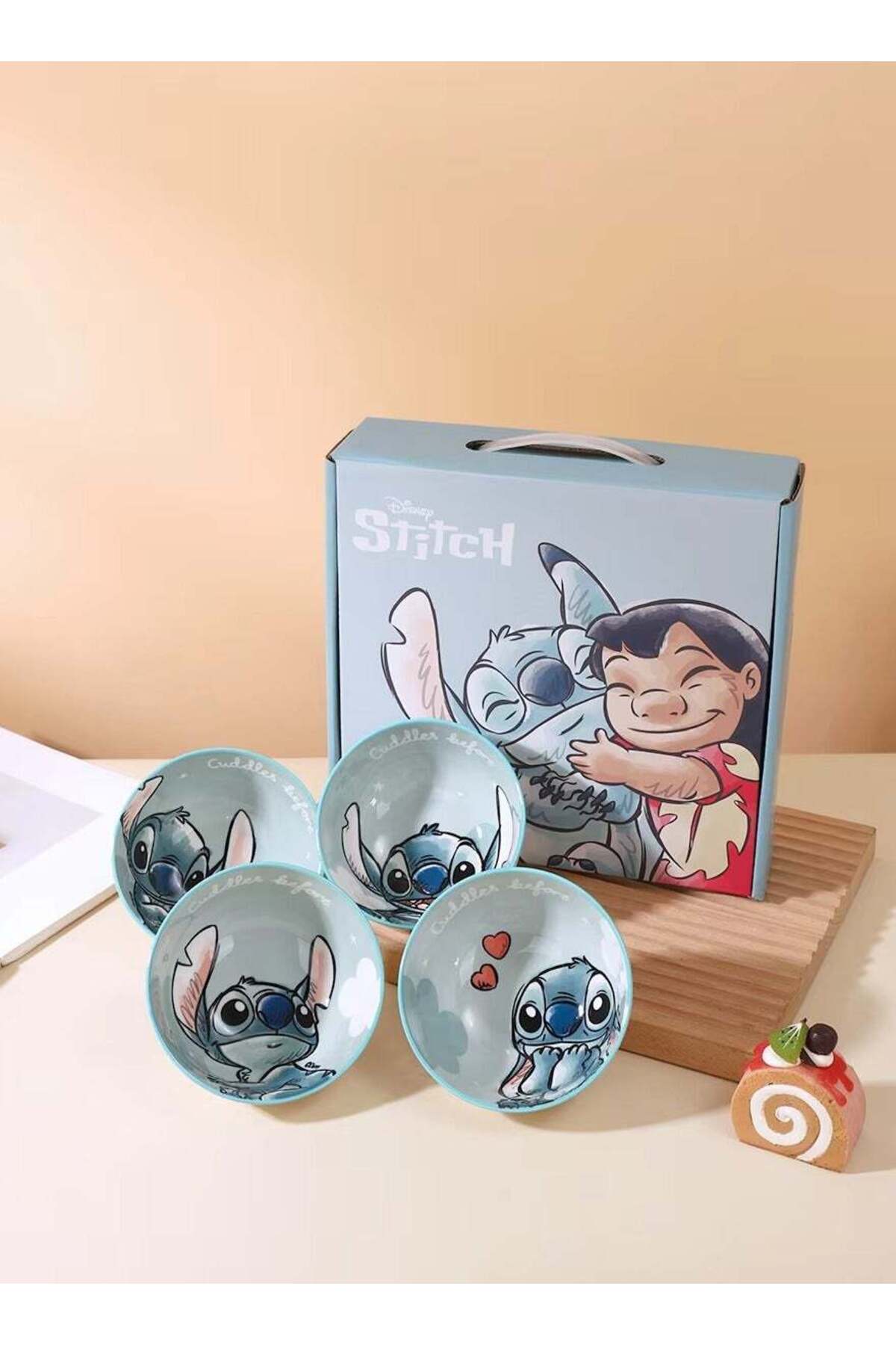DİSNEY Set of 4 Stitch Character Plates Inspired by Disney's Lilo and ...