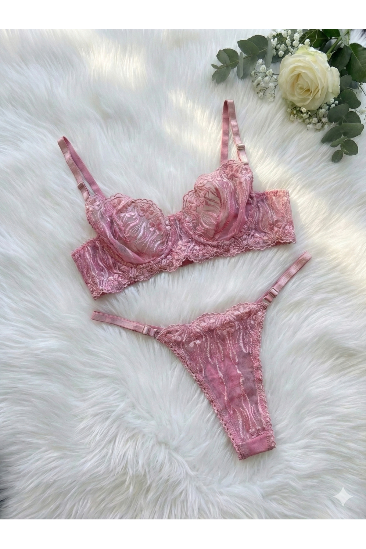 Biraltı Moda Dantelli Balenli Sütyen Iç Çamaşır Takım - Fiyatı, Yorumları
