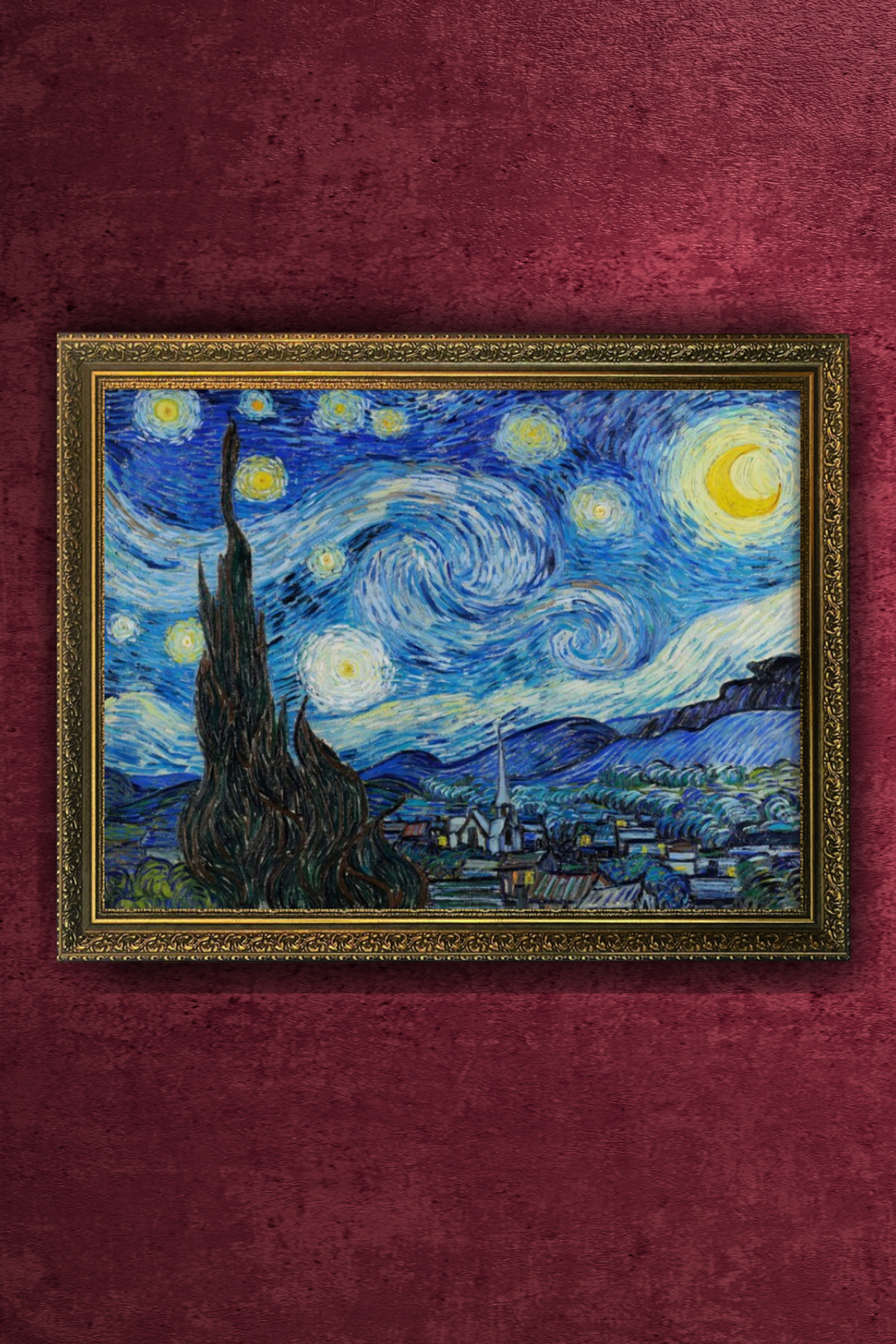 FurelArt Van Gogh Yıldızlı Geceler Tablosu - Starry Night - Vintage ...