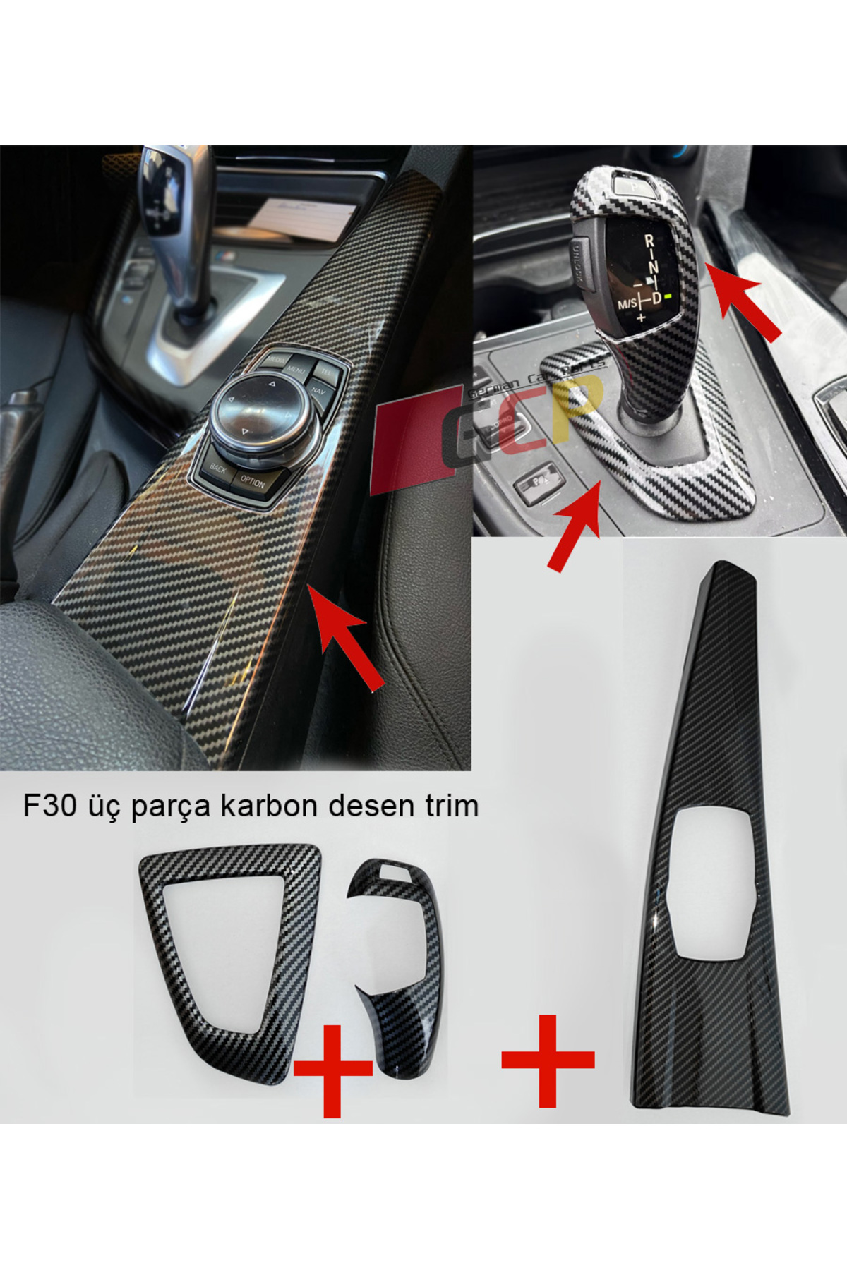 GCP German Car Parts BMW F30 Karbon Trim Set - BMW F30 Karbon Kaplama ...